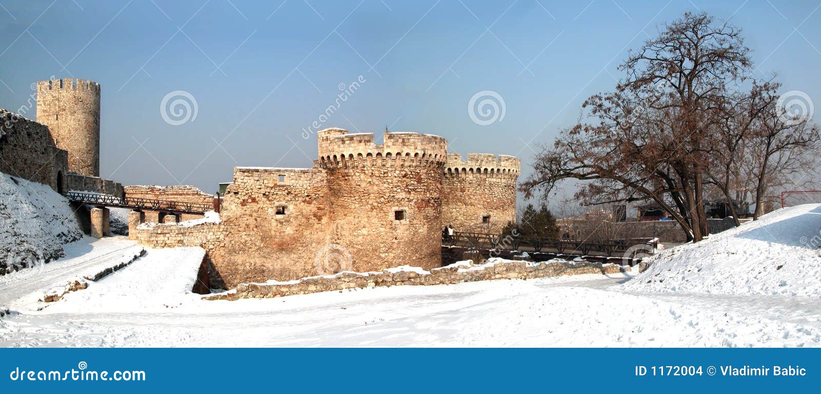 Winter in Kalemegdan stock photo. Image of donau, srbija - 1172004