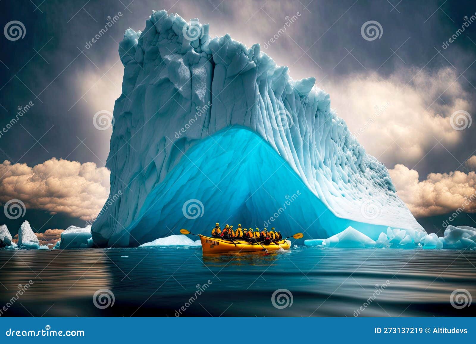 Antarctica Backdrop Cartoon Background. Cute Oil Pastel Drawing Crayon ...