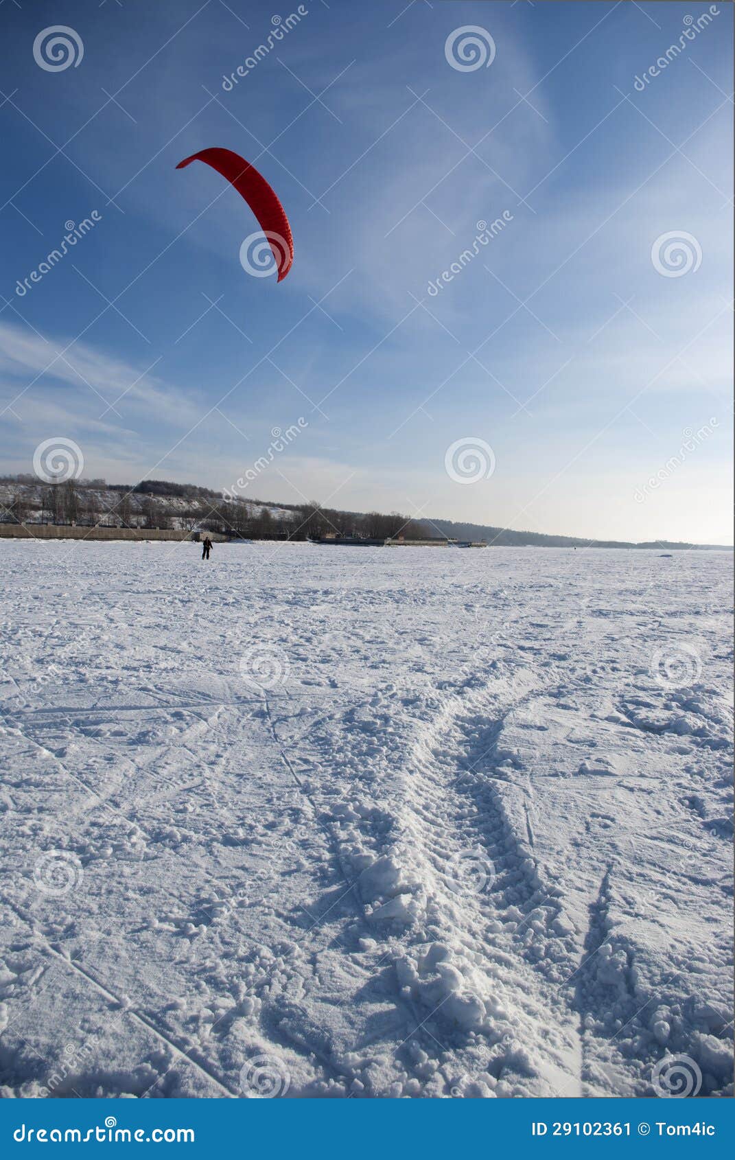 Winter kite stock image. Image of lifestyles, north, kiteboarding ...