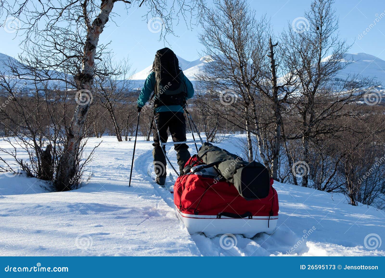 Winter on the Kungsleden stock image. Image of kungsleden - 26595173