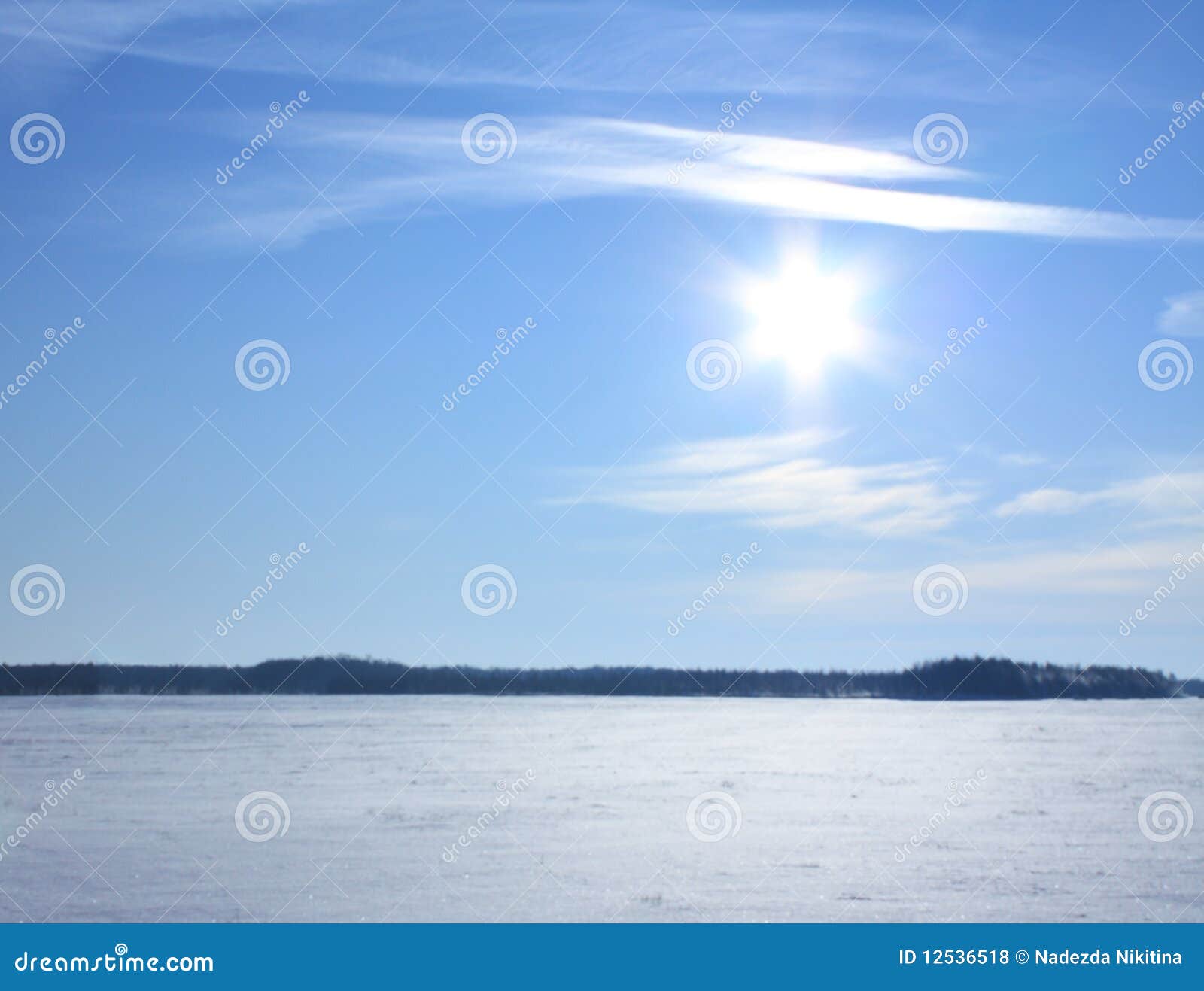 Winter landscape stock photo. Image of january, horizontal - 12536518