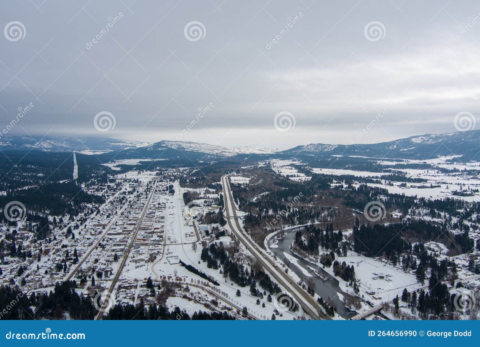 Winter Landscape Above Roslyn, Washington in December of 2022 Stock ...
