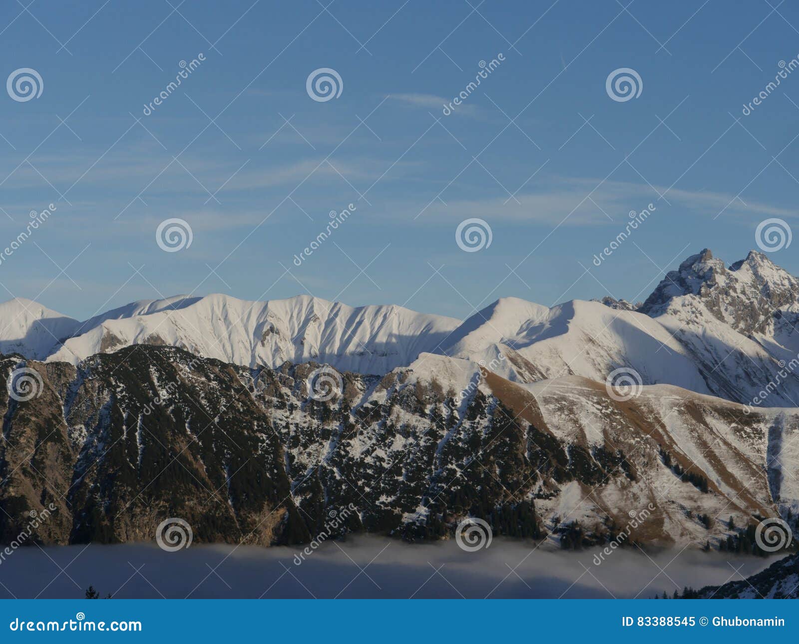 Winter landscape alps stock image. Image of outdoors - 83388545