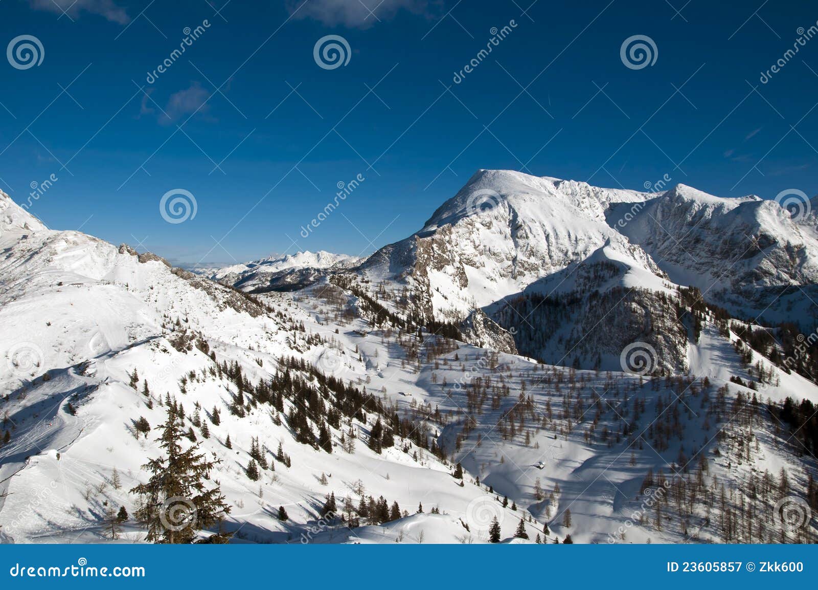 Winter Landscape in the Bavarian Alps Stock Image - Image of vacation ...