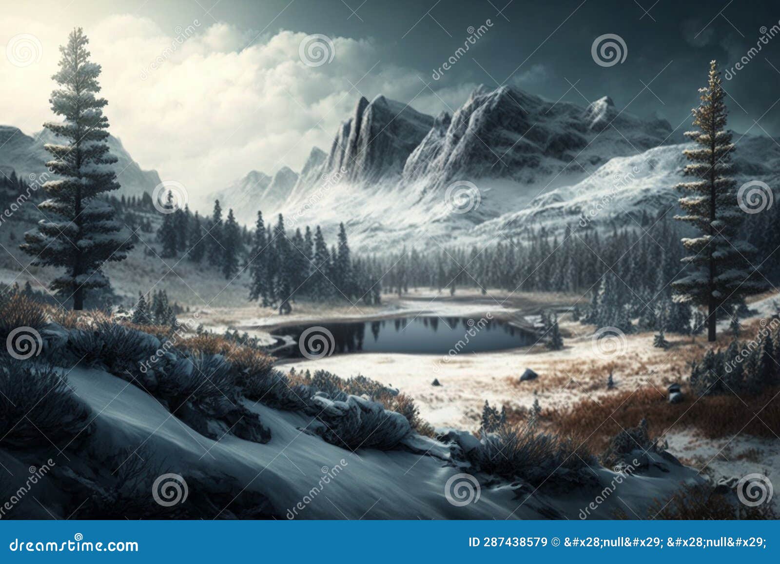 Winter Landscape on a Beautiful Cold and Crisp Day on Mountains ...