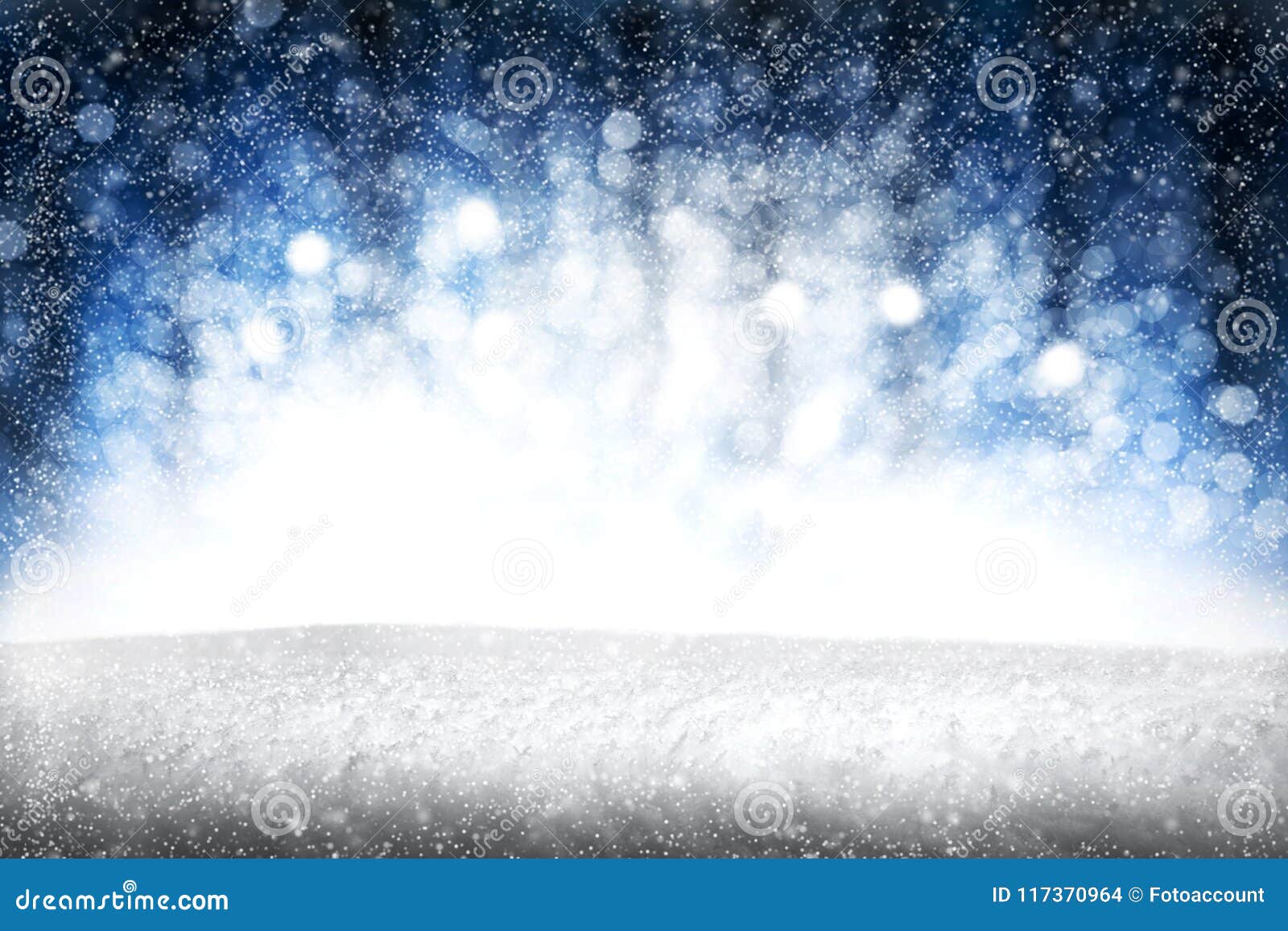 Winter Landscape Covered with Snow - Table Full of Snow with Space for ...
