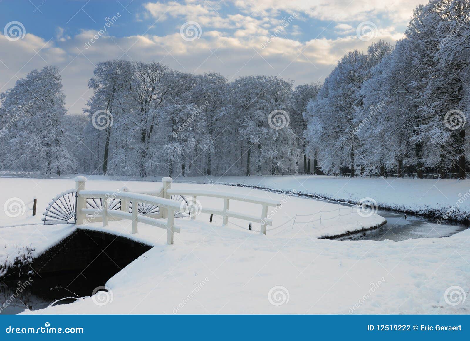 Winter Landscape in the Netherlands Stock Photo - Image of cold ...