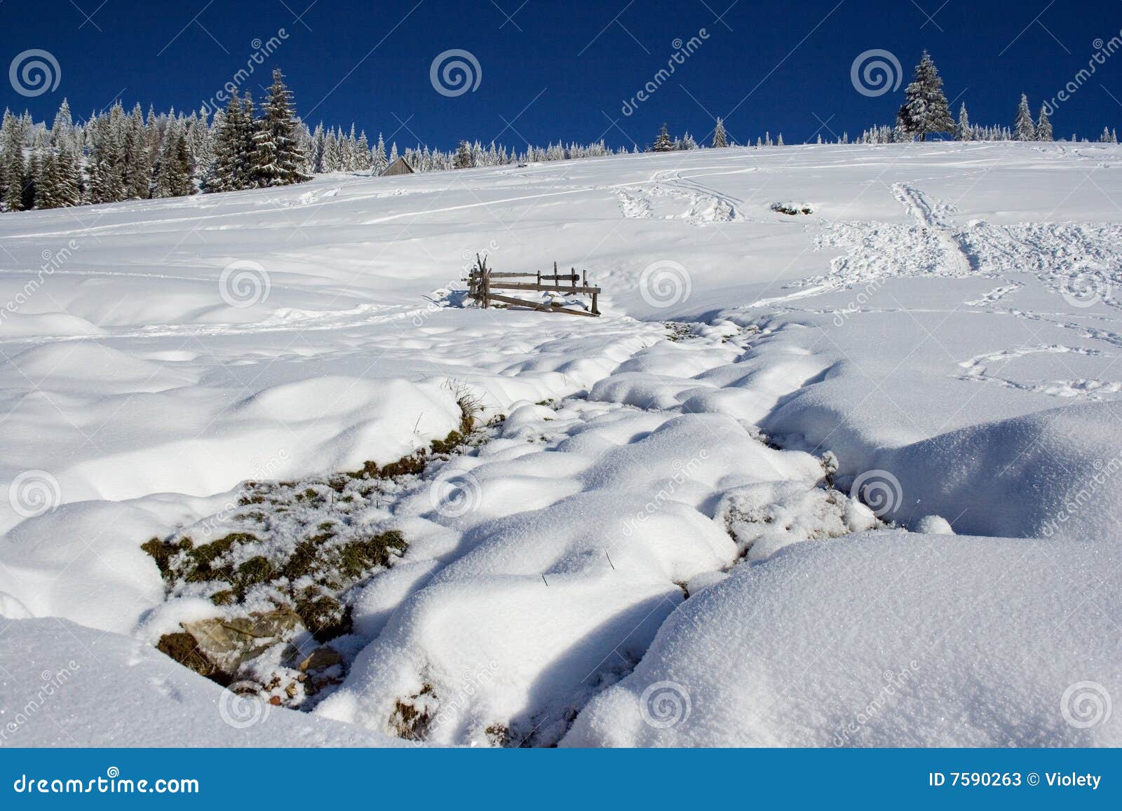 Winter Landscape in Romania Stock Image - Image of crisp, holiday: 7590263
