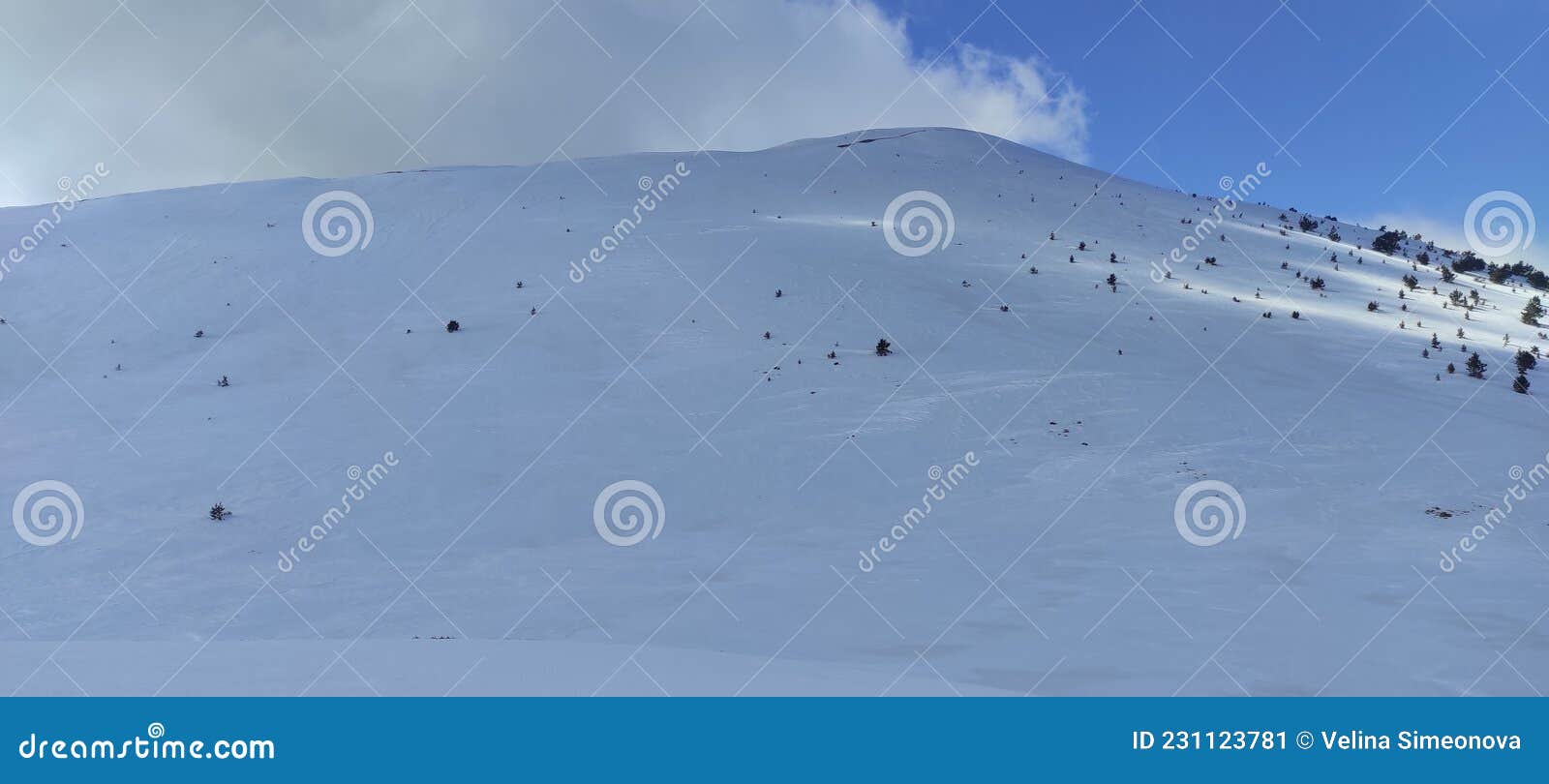 Winter Landscape from Slavyanka Mountain Stock Image - Image of winter ...