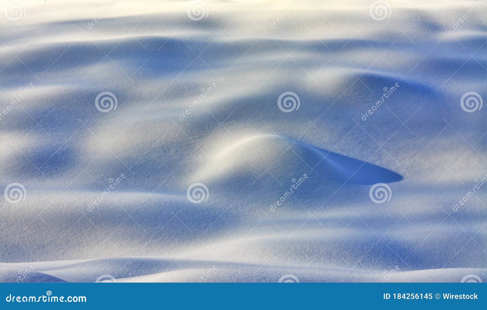Winter Landscape with Snow Dunes in a Mountain Forest Stock Image ...