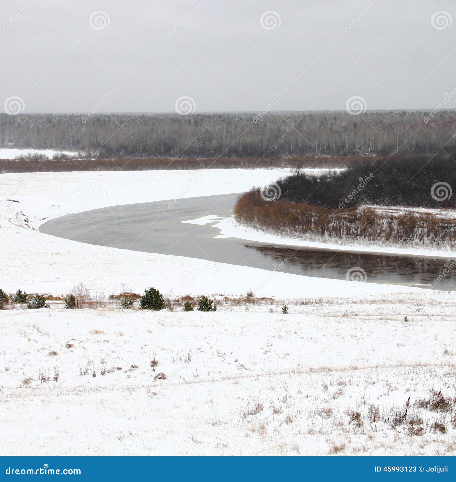 Winter landscape stock image. Image of turn, russia, white - 45993123