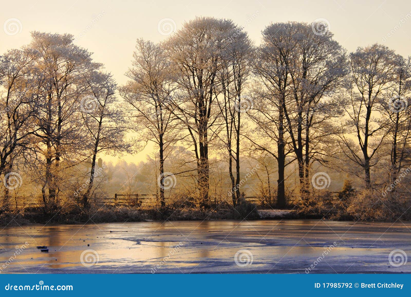 Winter landscape at sunset stock photo. Image of sunset - 17985792
