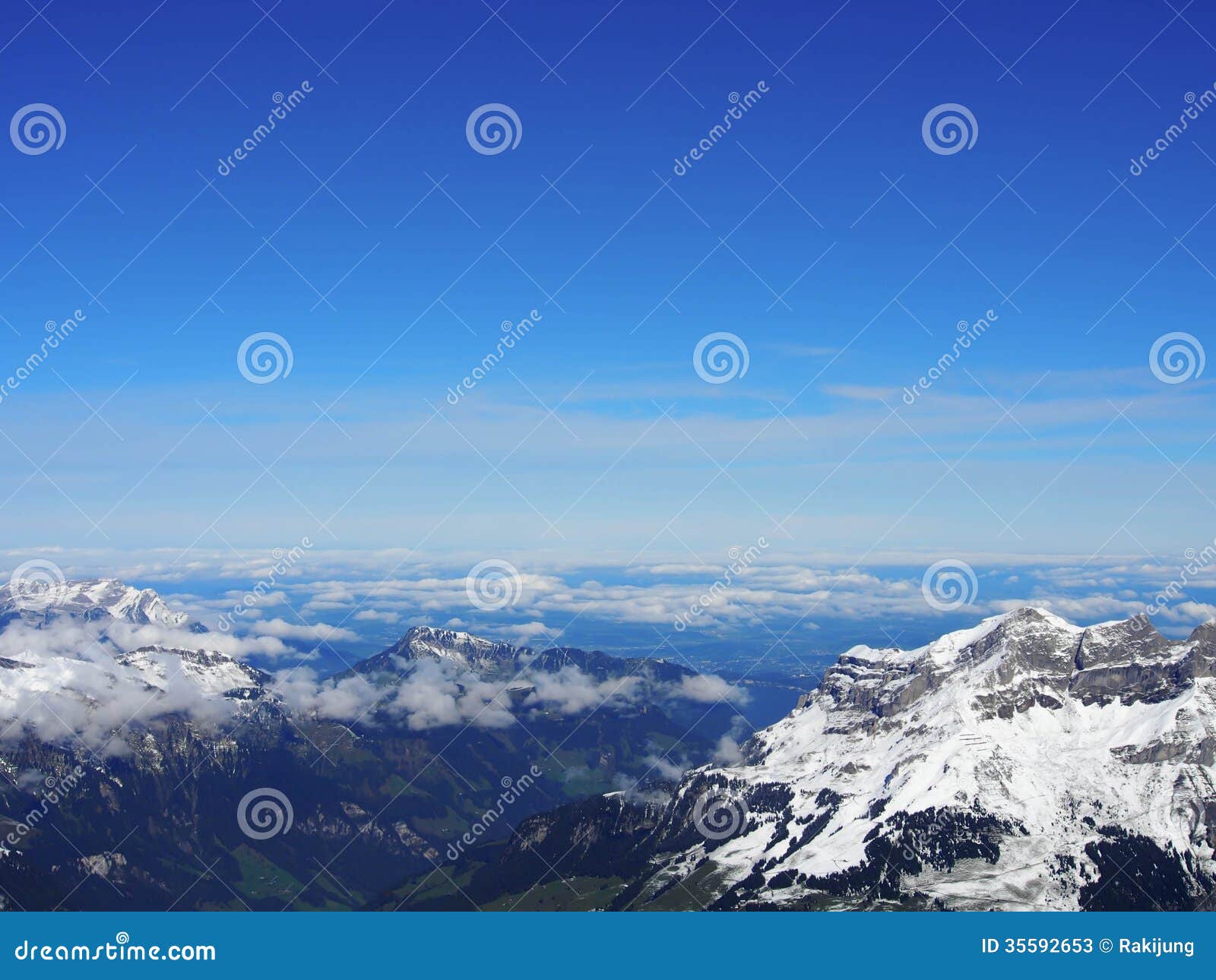 Winter Landscape in the Titlis Stock Image - Image of white, landscape ...