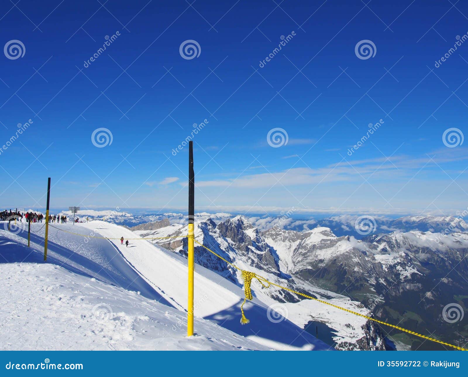 Winter Landscape in the Titlis Stock Photo - Image of europe, landscape ...