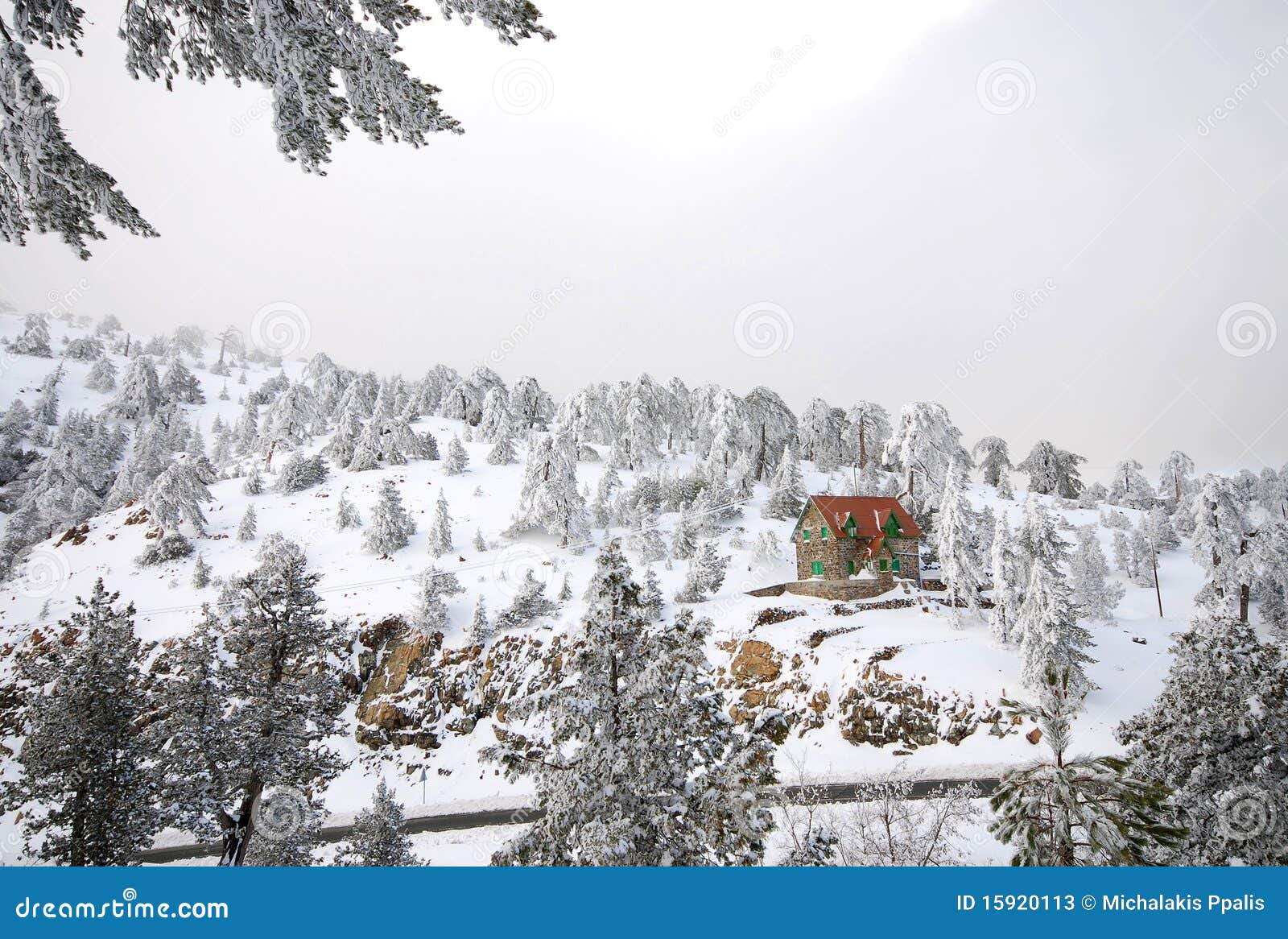 Winter Landscape, Cyprus stock image. Image of scenery - 15920113