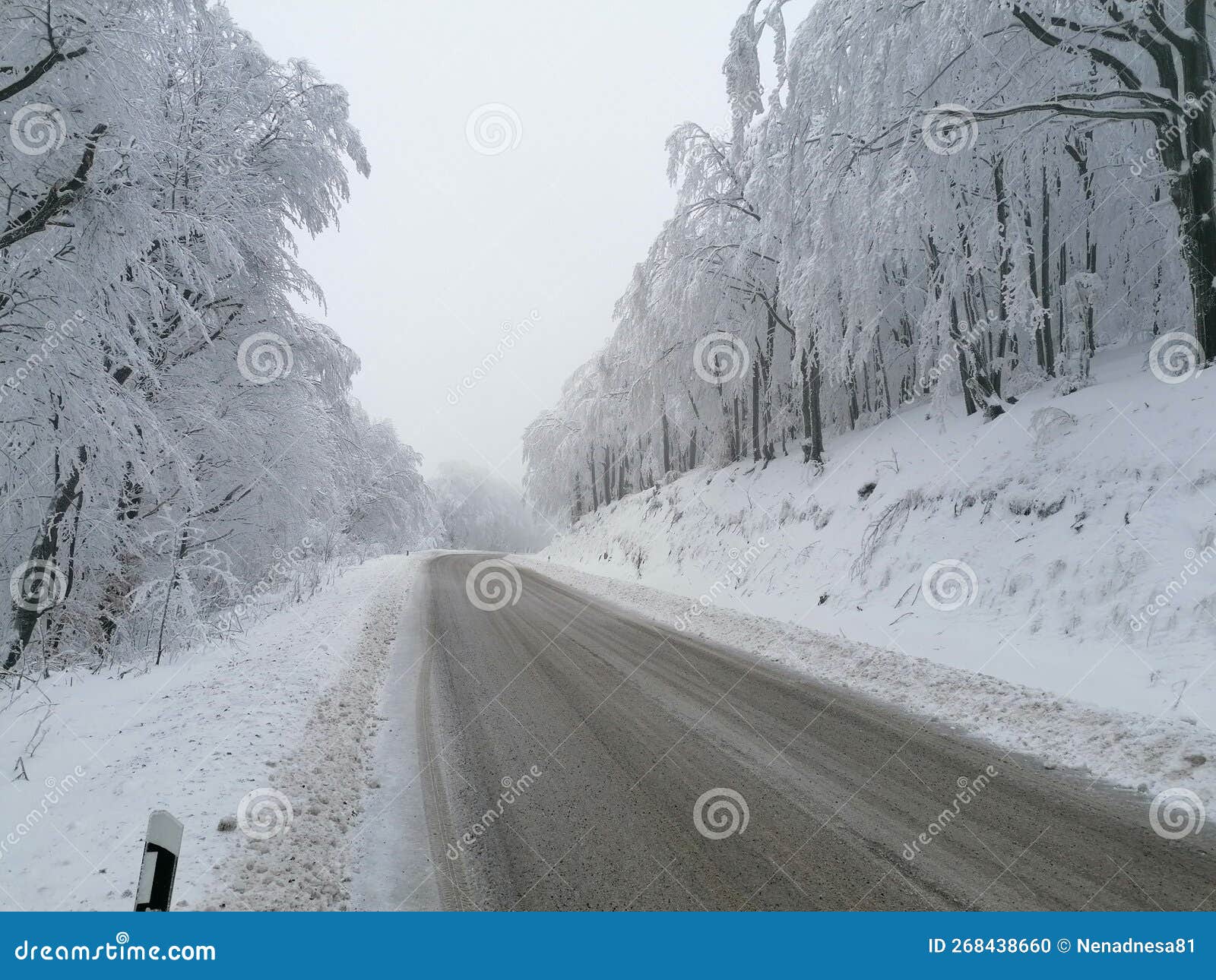 Winter Landscapes Covered by a Huge Amount of Snow Stock Photo - Image ...