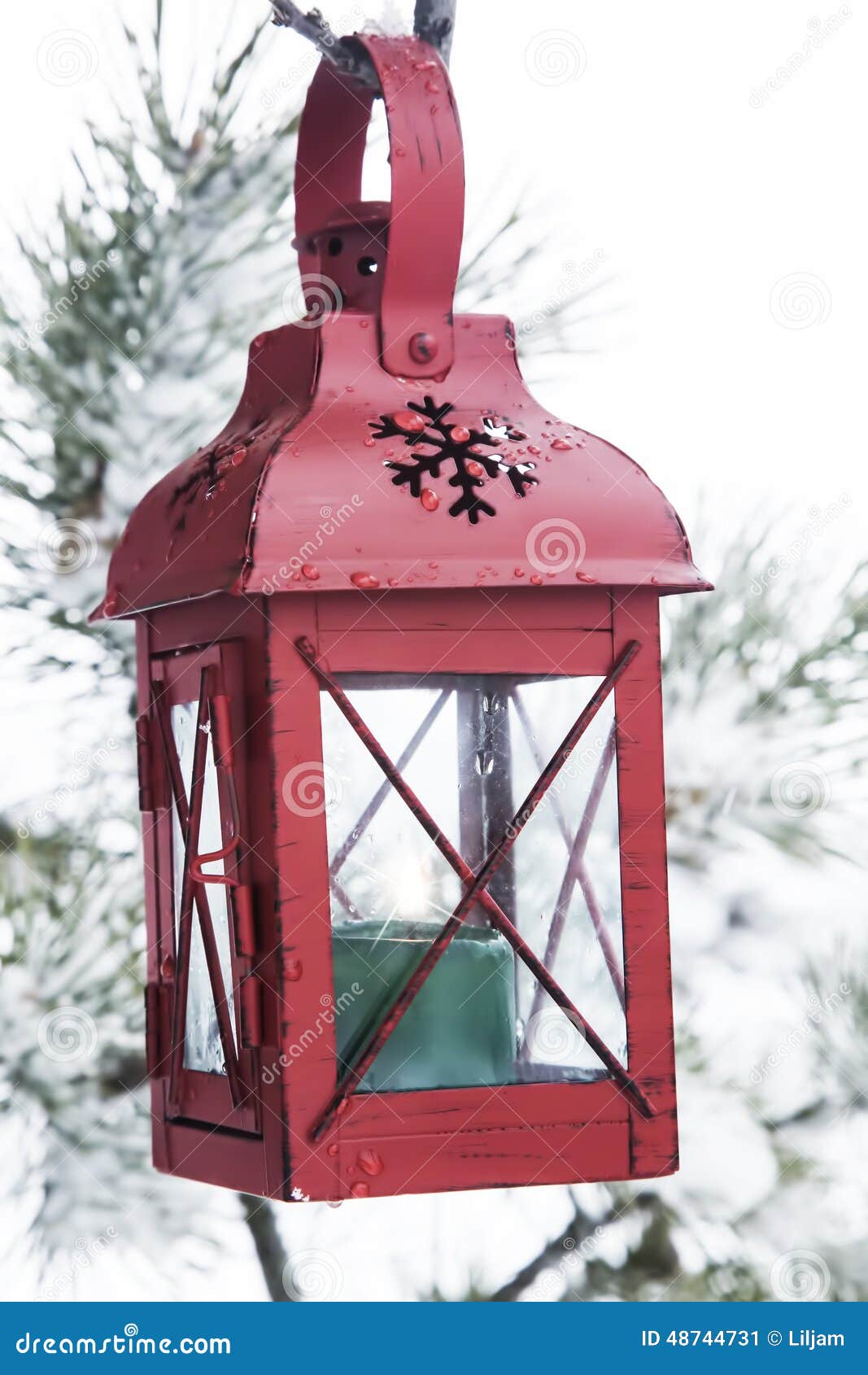 Winter Lantern stock image. Image of glow, lantern, glowing - 48744731