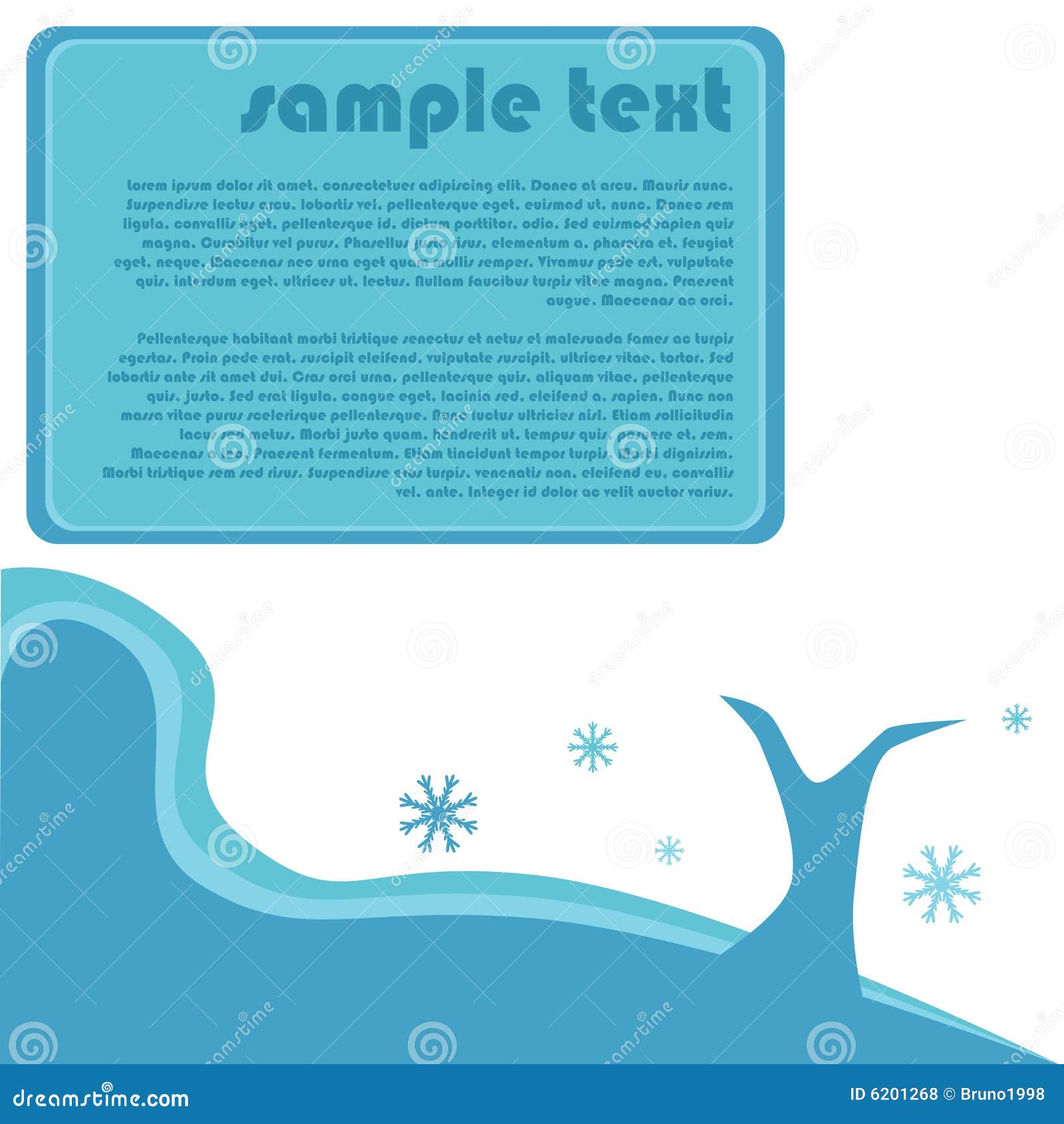 Winter layout stock vector. Illustration of hill, page - 6201268