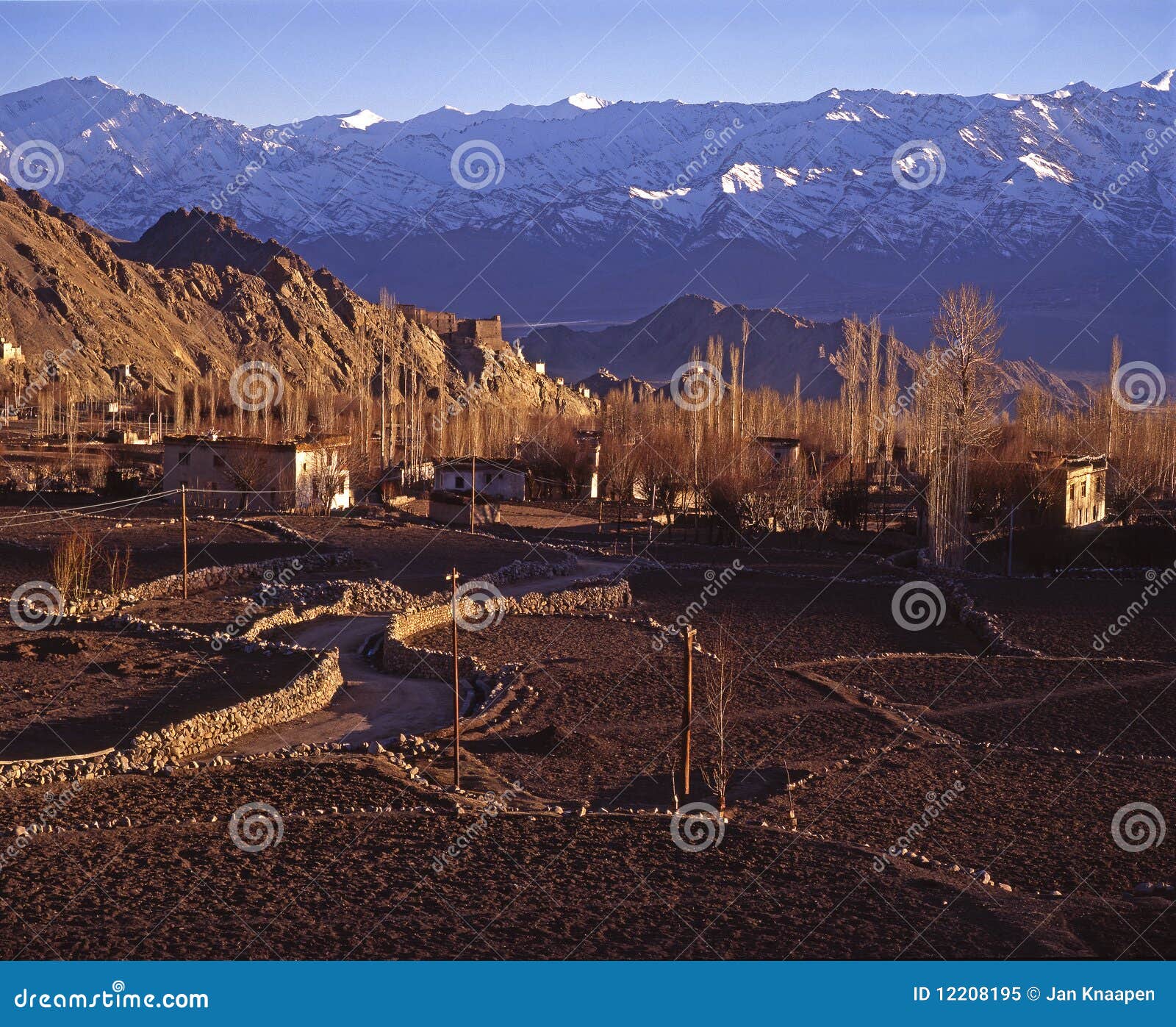 Winter in Leh, Ladakh stock image. Image of houses, time - 12208195