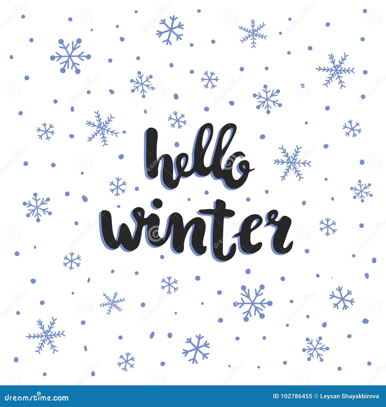 Winter lettering stock vector. Illustration of font - 102786455
