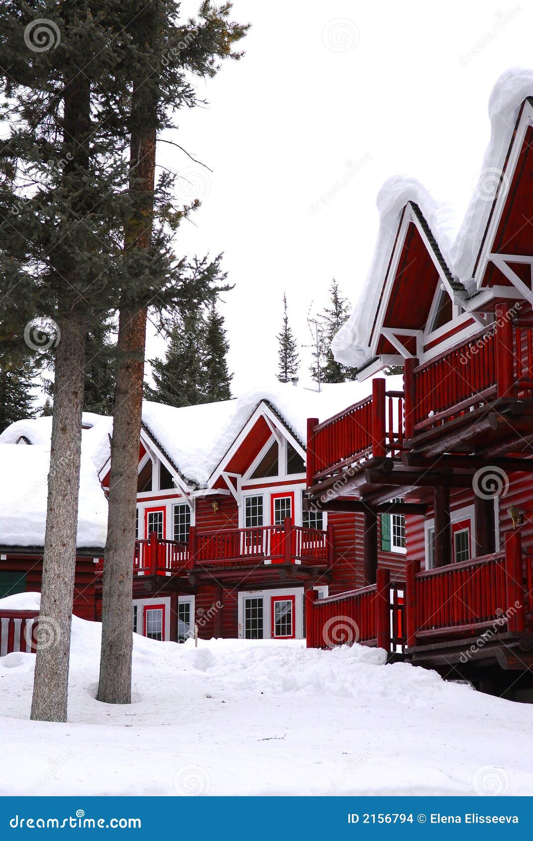 Winter lodge stock photo. Image of accommodation, mountain - 2156794