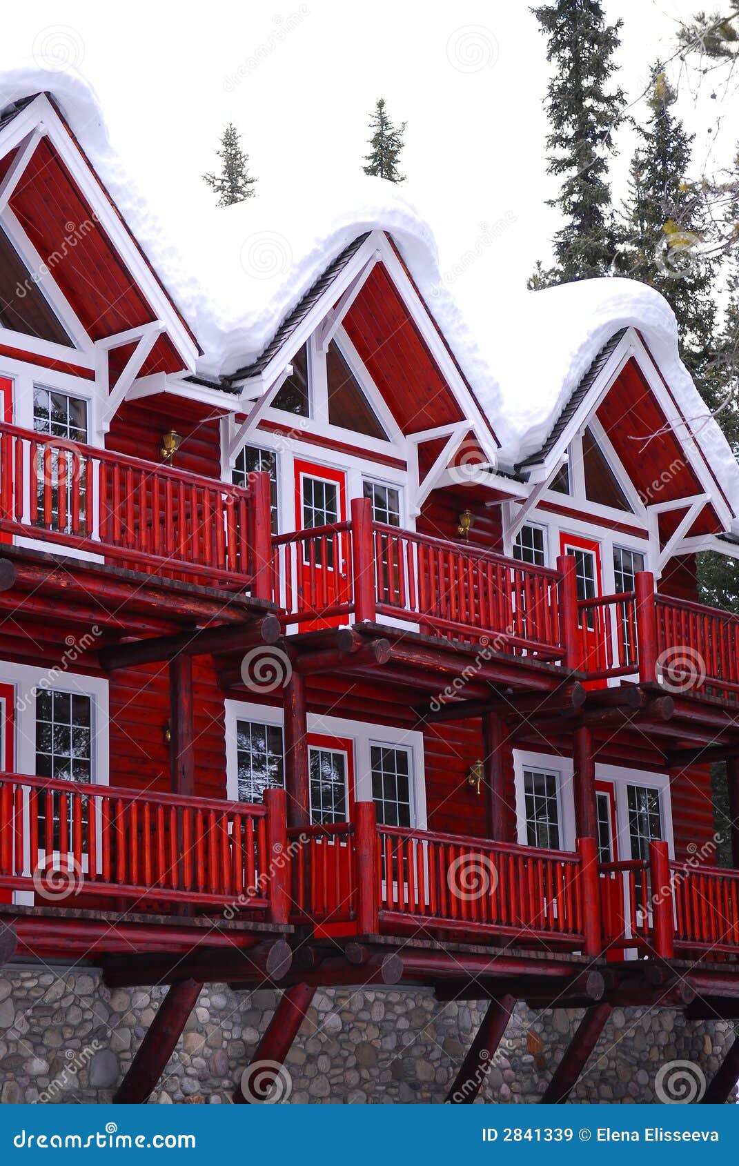Winter lodge stock image. Image of holiday, bright, deep - 2841339