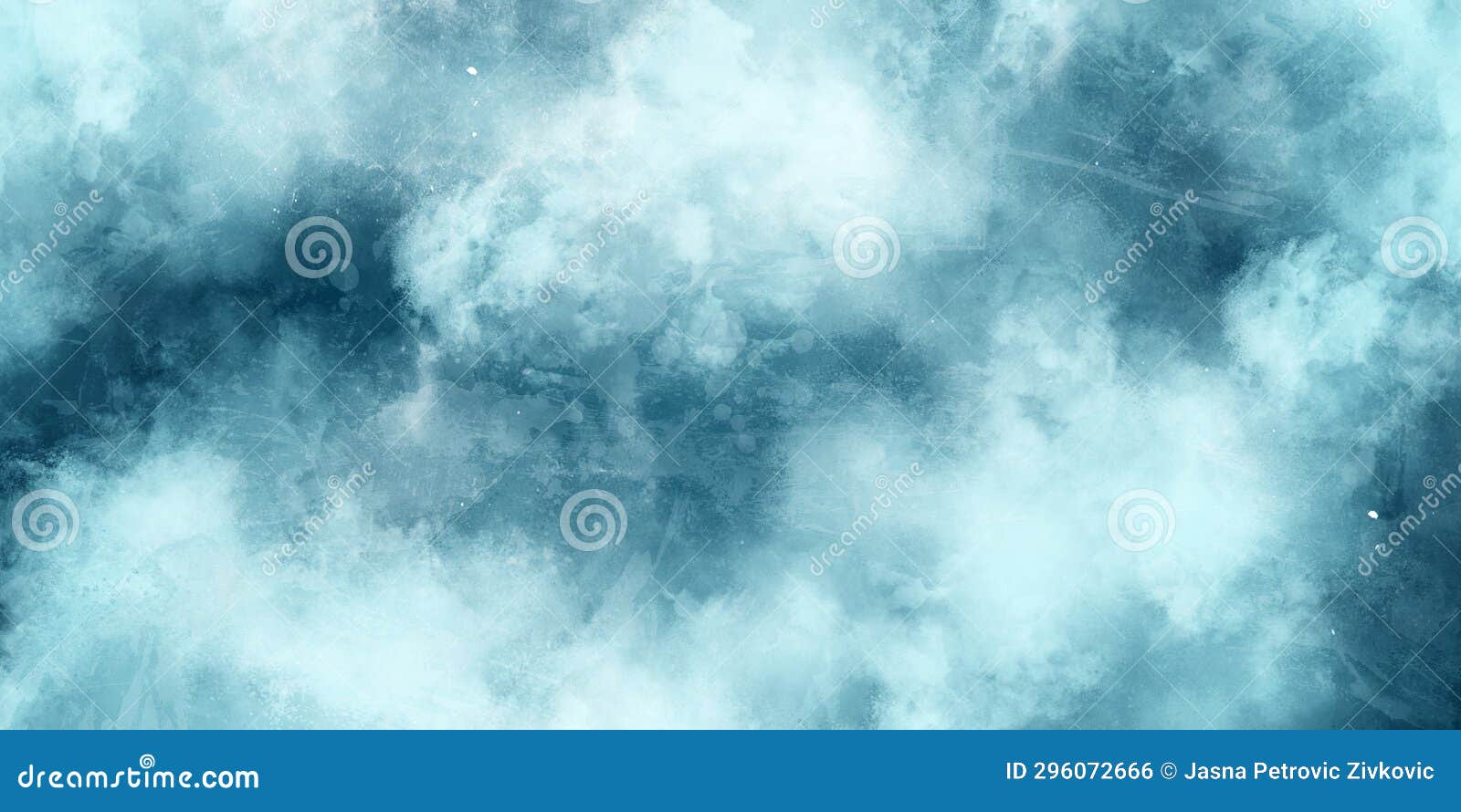 Winter Love Blue Grunge Watercolor Background Scratch Splash White ...