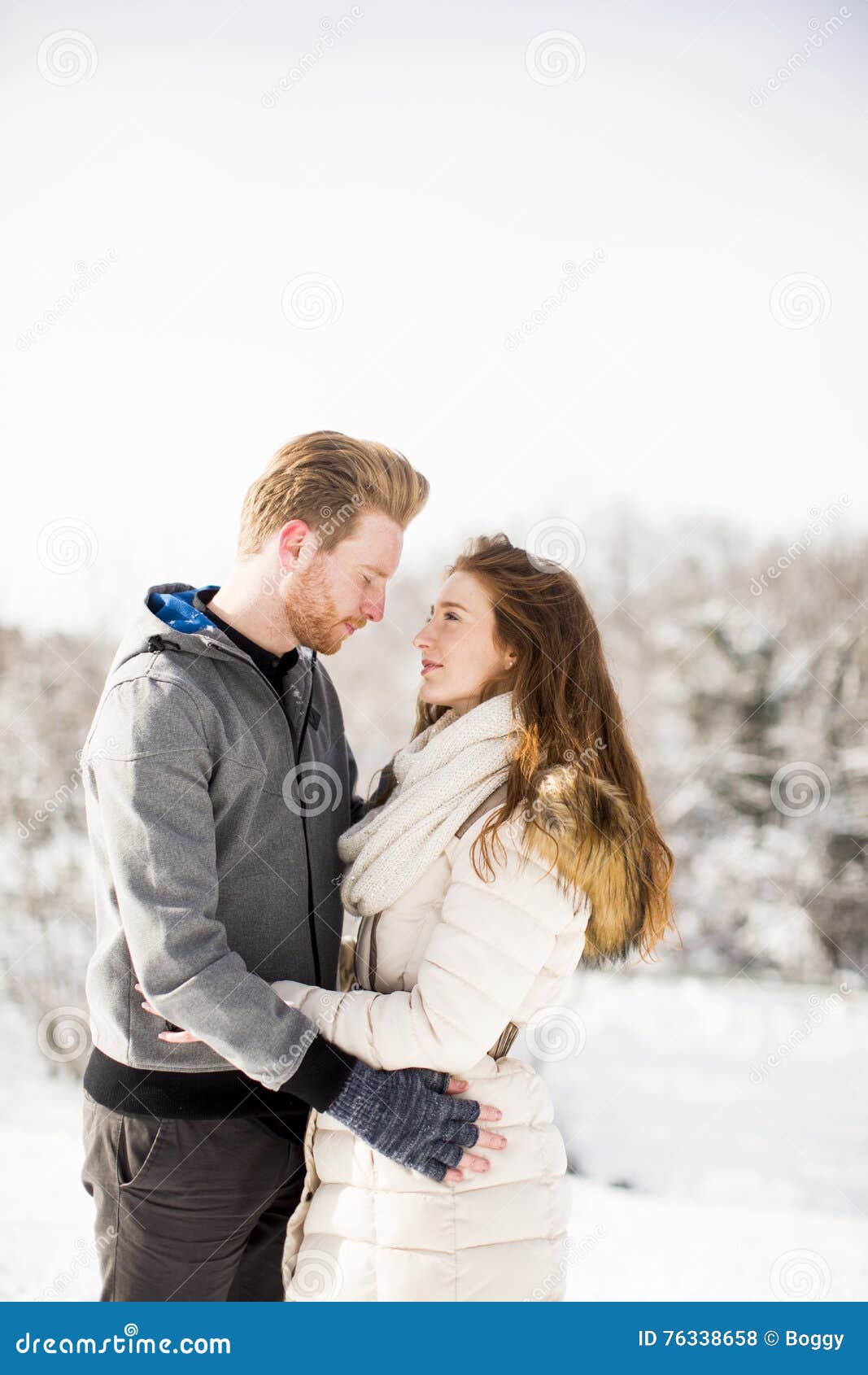 Winter stock photo. Image of cold, female, snow, happiness - 76338658