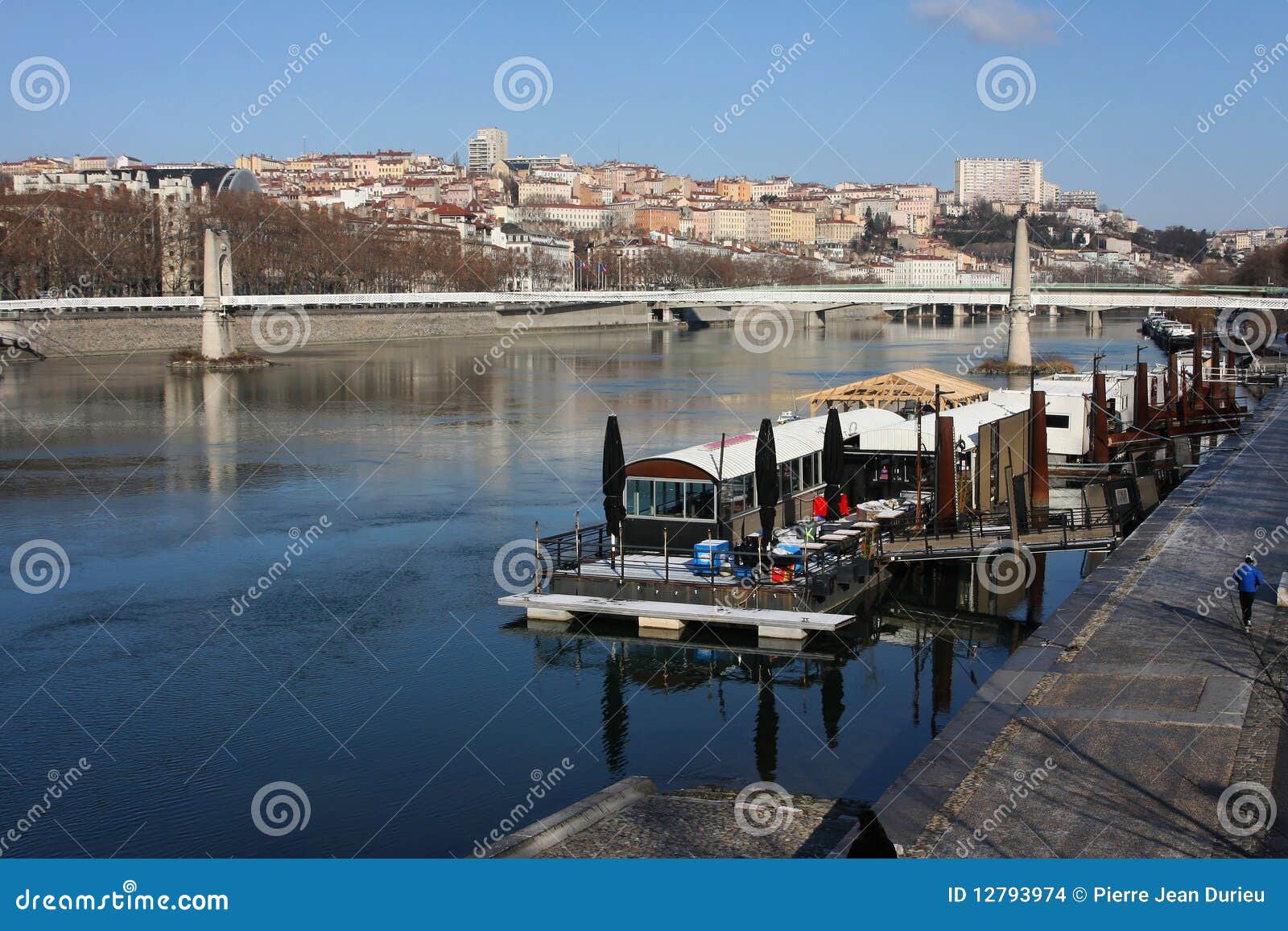 Winter in Lyon stock photo. Image of banks, building - 12793974