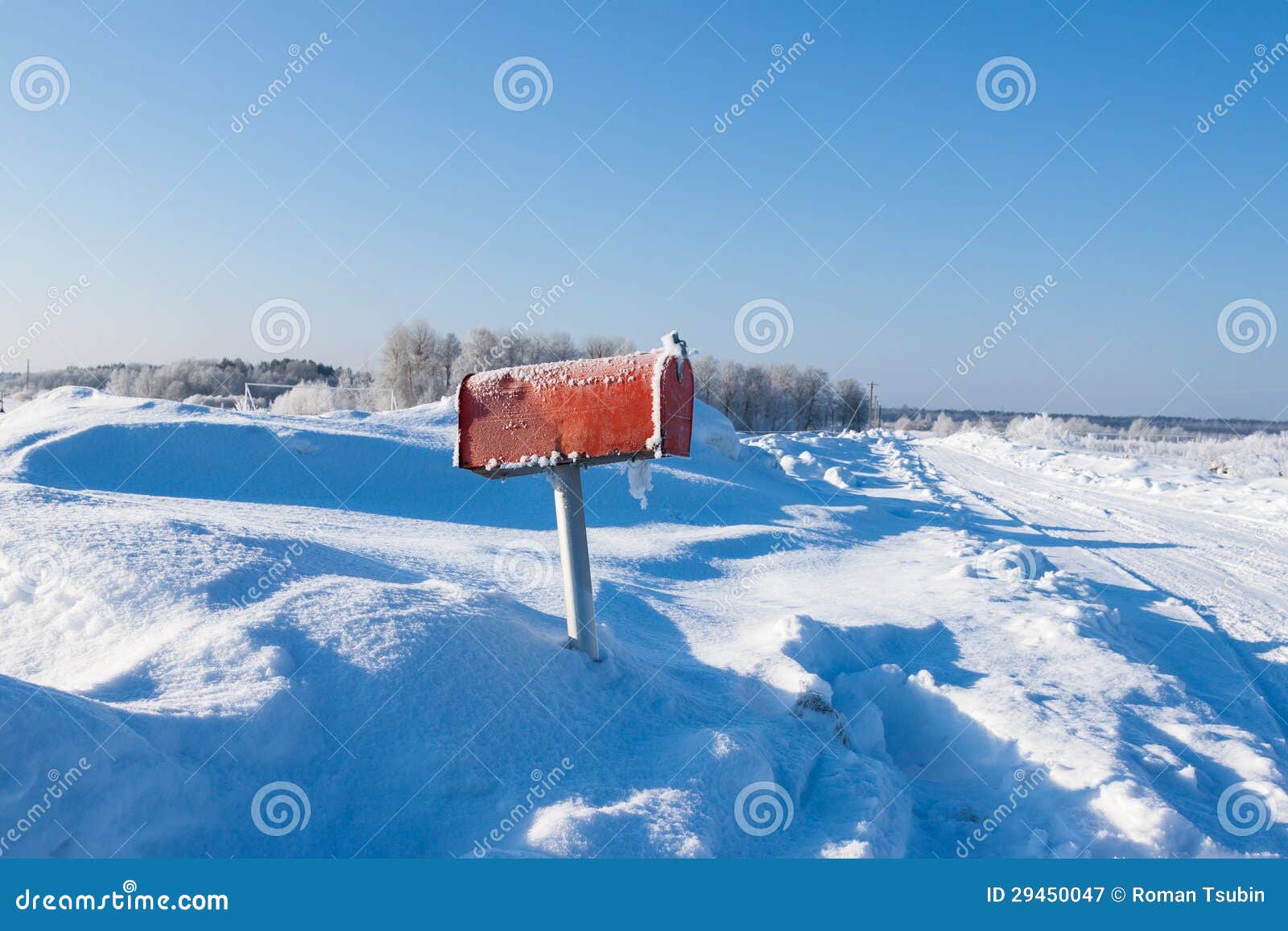 Winter mail box stock image. Image of post, deliver, address - 29450047