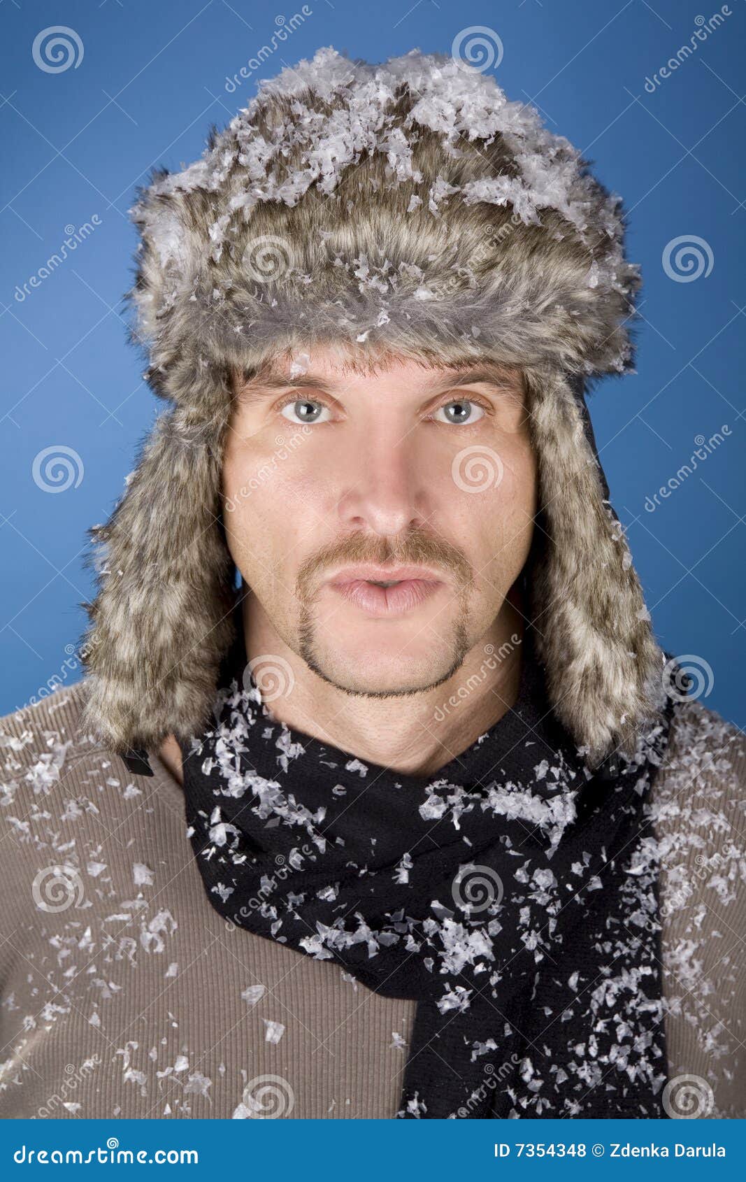 Winter man stock photo. Image of black, male, relaxed - 7354348