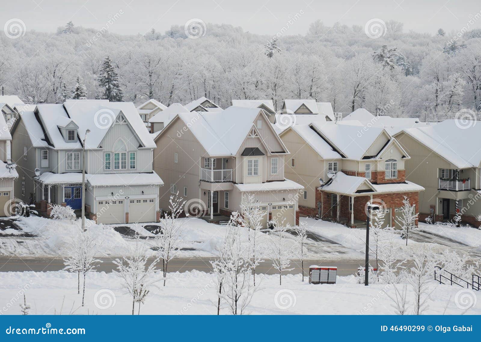 Winter Morning in the Small Town Stock Image - Image of morning, halton ...