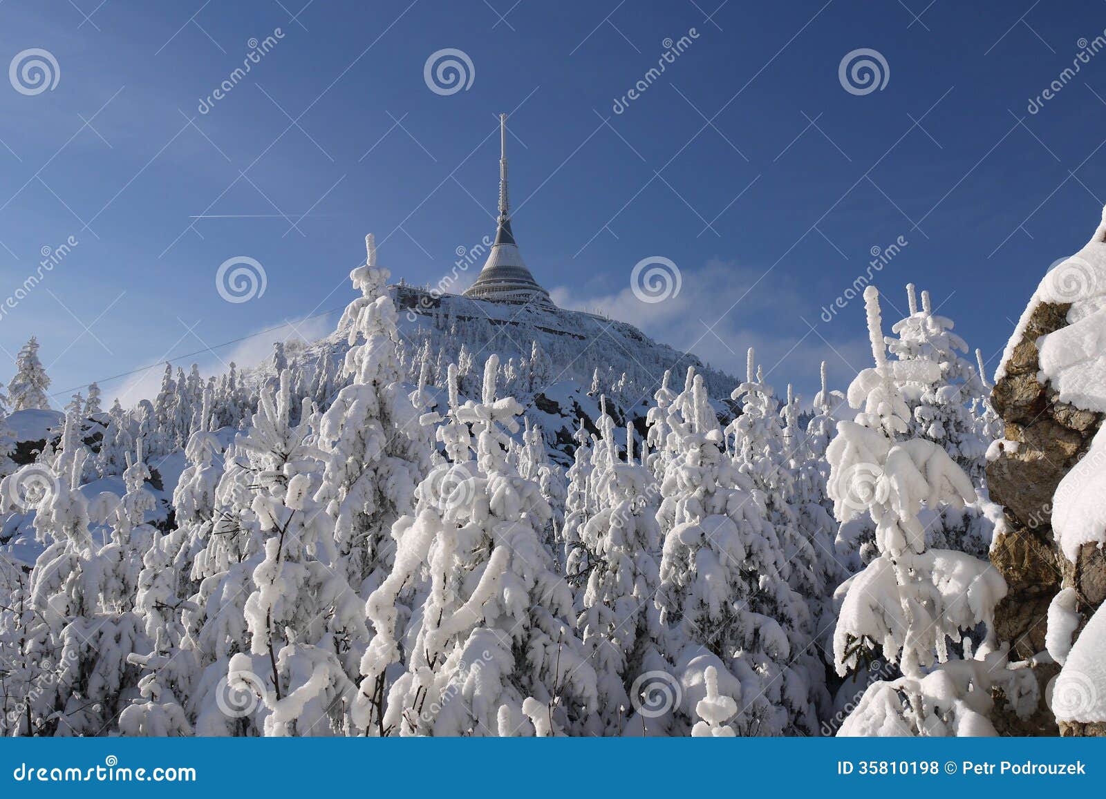 Winter mountain stock photo. Image of hill, beauty, view - 35810198