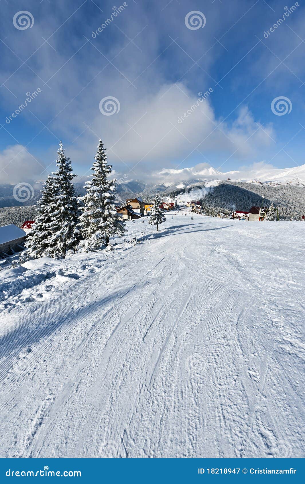 Winter mountain scenery stock image. Image of nature - 18218947