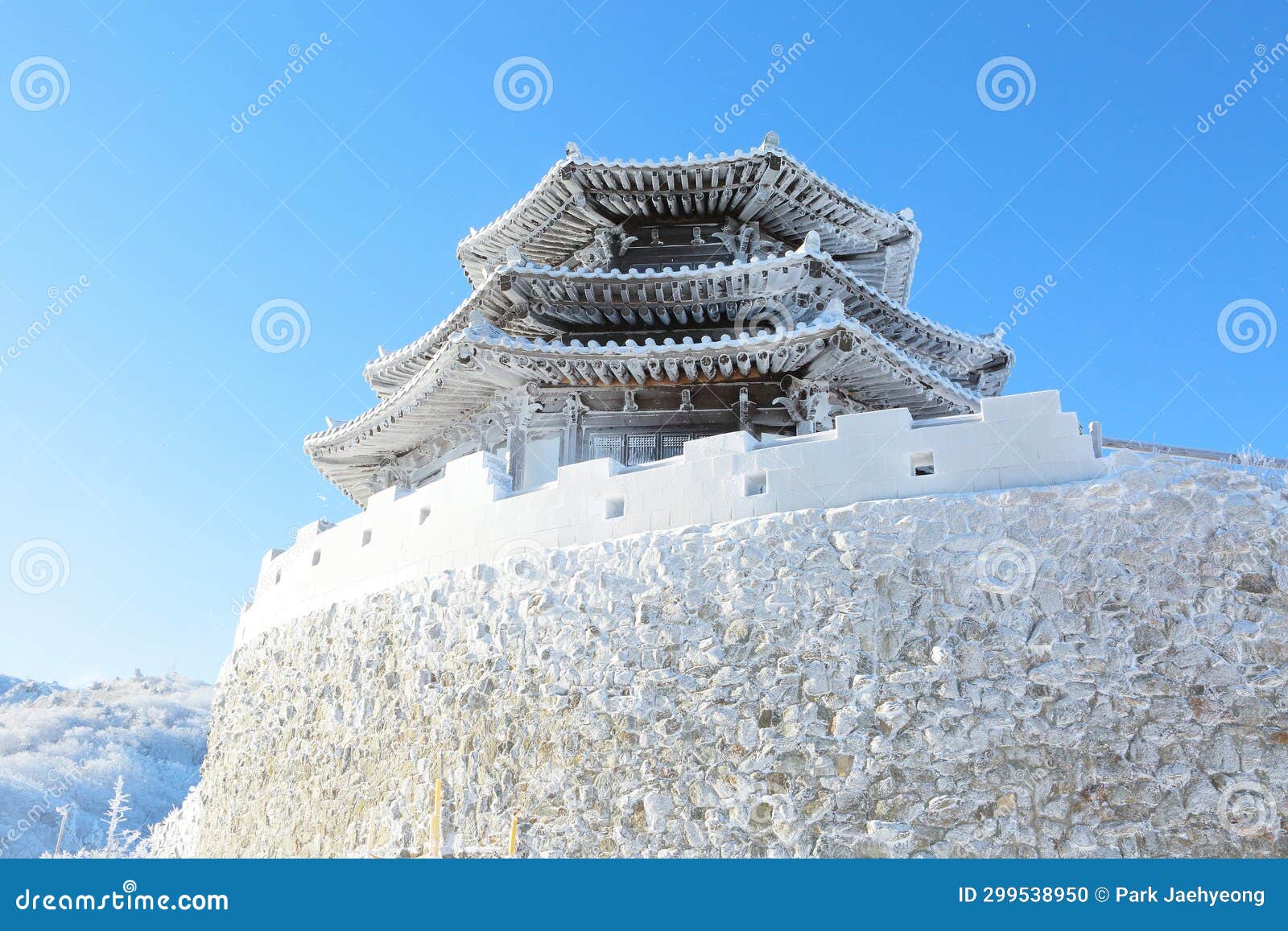 Winter Mountain Snowflake Tracking Stock Photo - Image of travel, blue ...