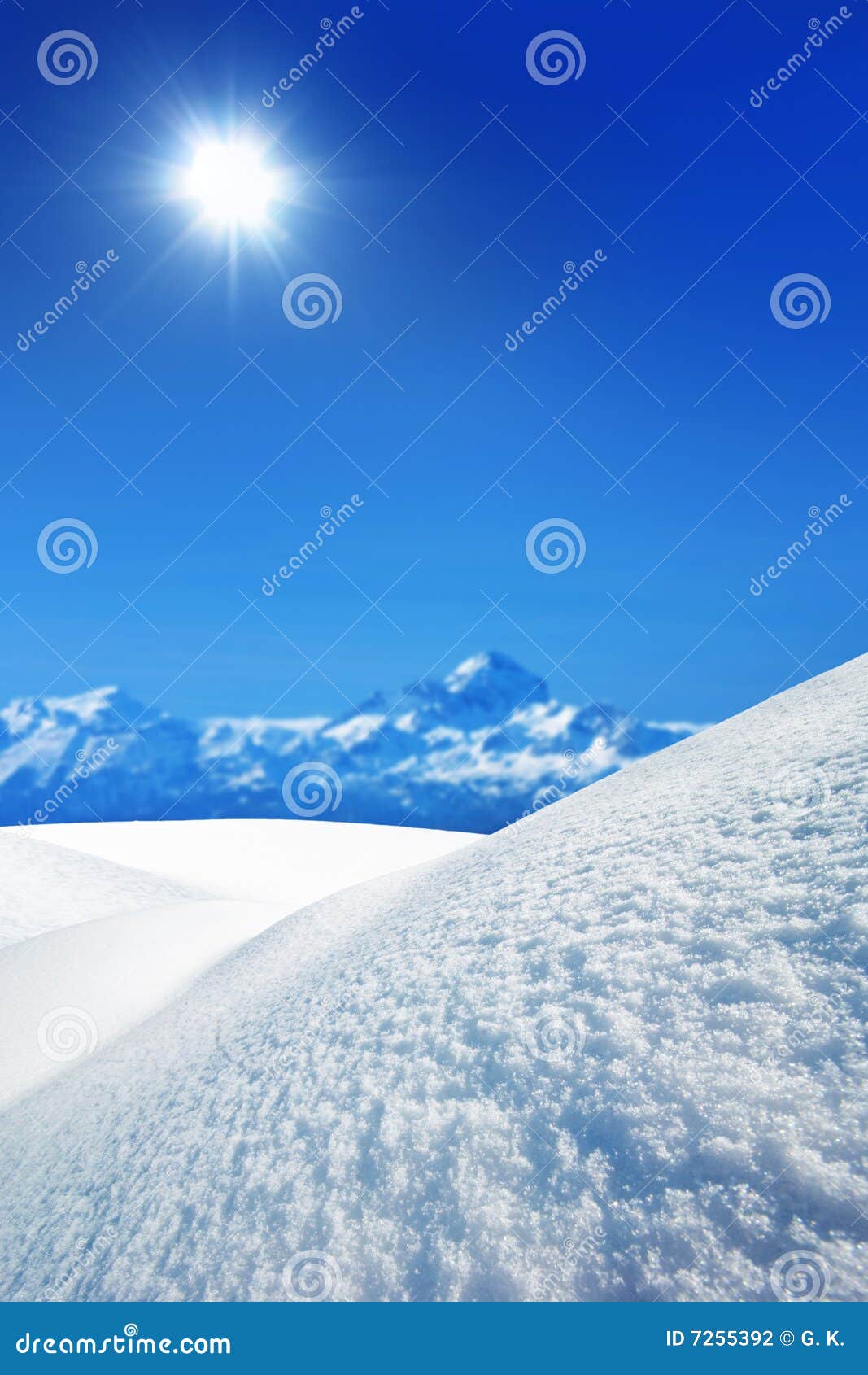 Winter mountains stock photo. Image of cold, high, glacier - 7255392