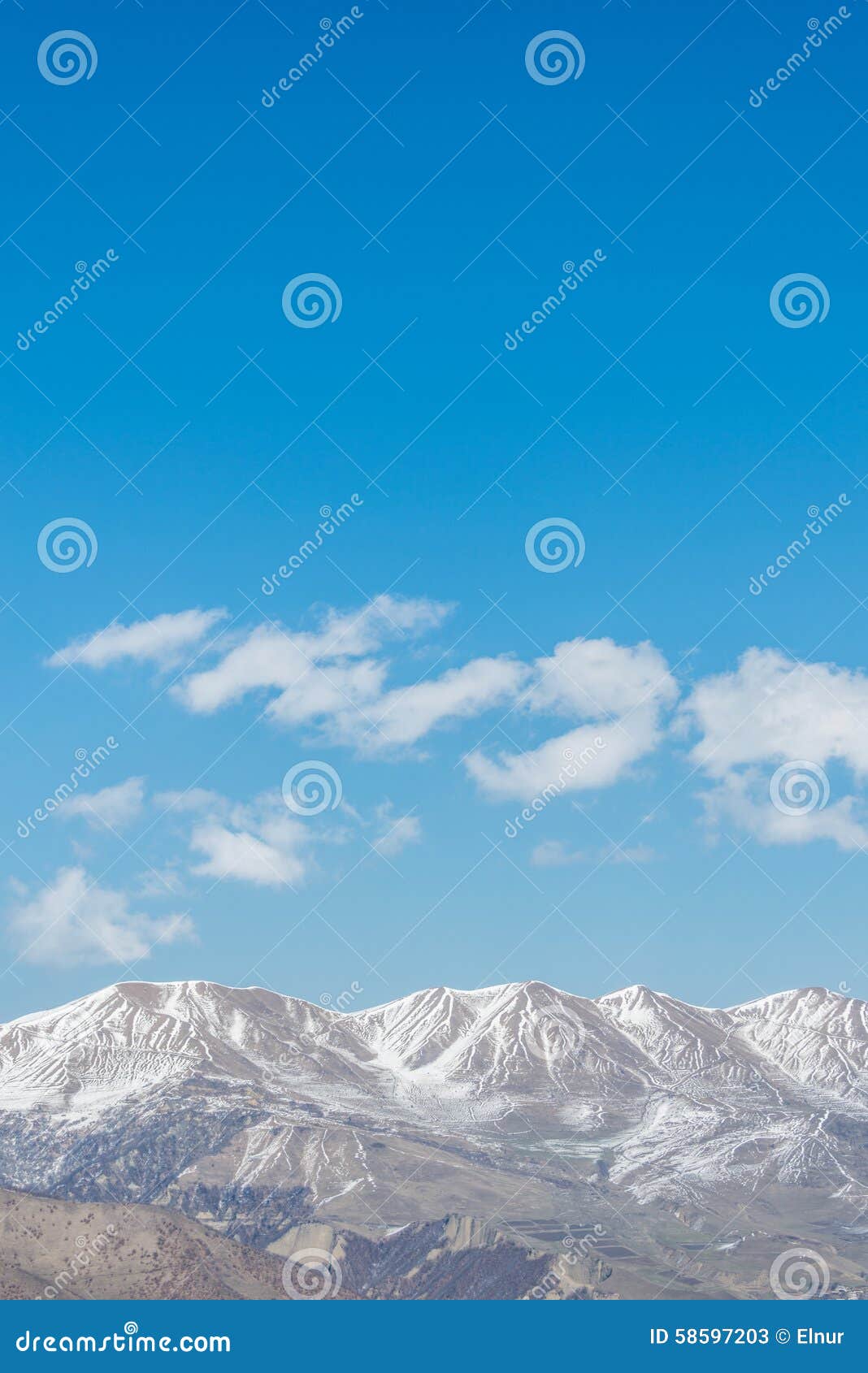 Winter Mountains in Qusar Region of Azerbaijan Stock Image - Image of ...