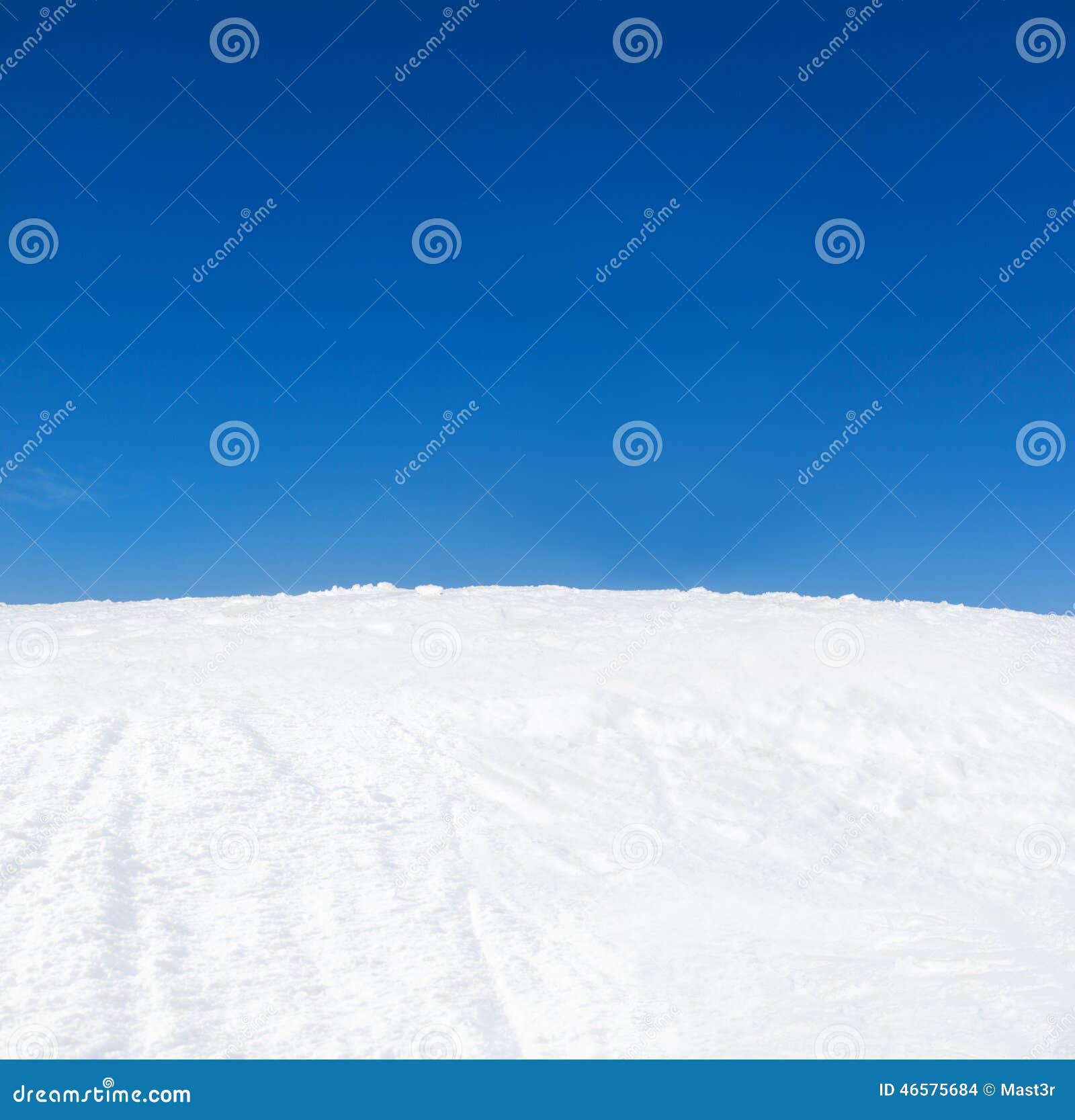 Sea Slope In Blue Water. The Slope Swims Under Water. Side View ...