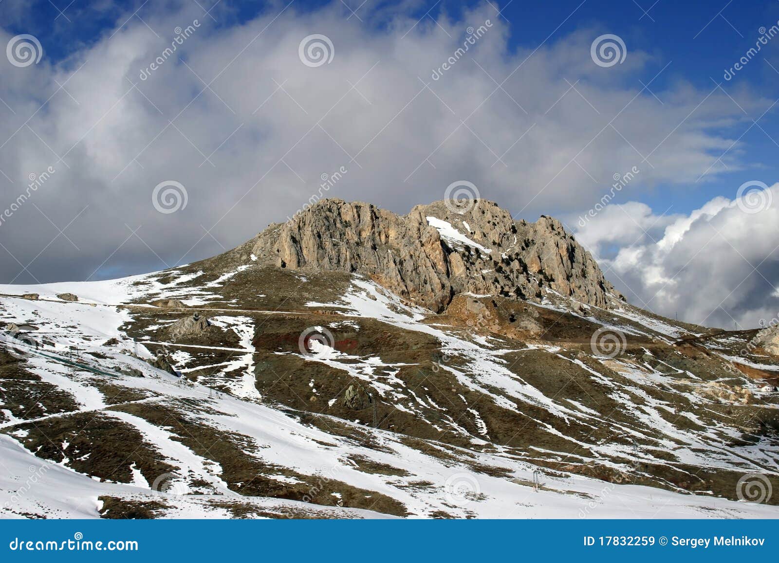 Winter in the Mountains of Turkey Stock Image - Image of clouds, view ...