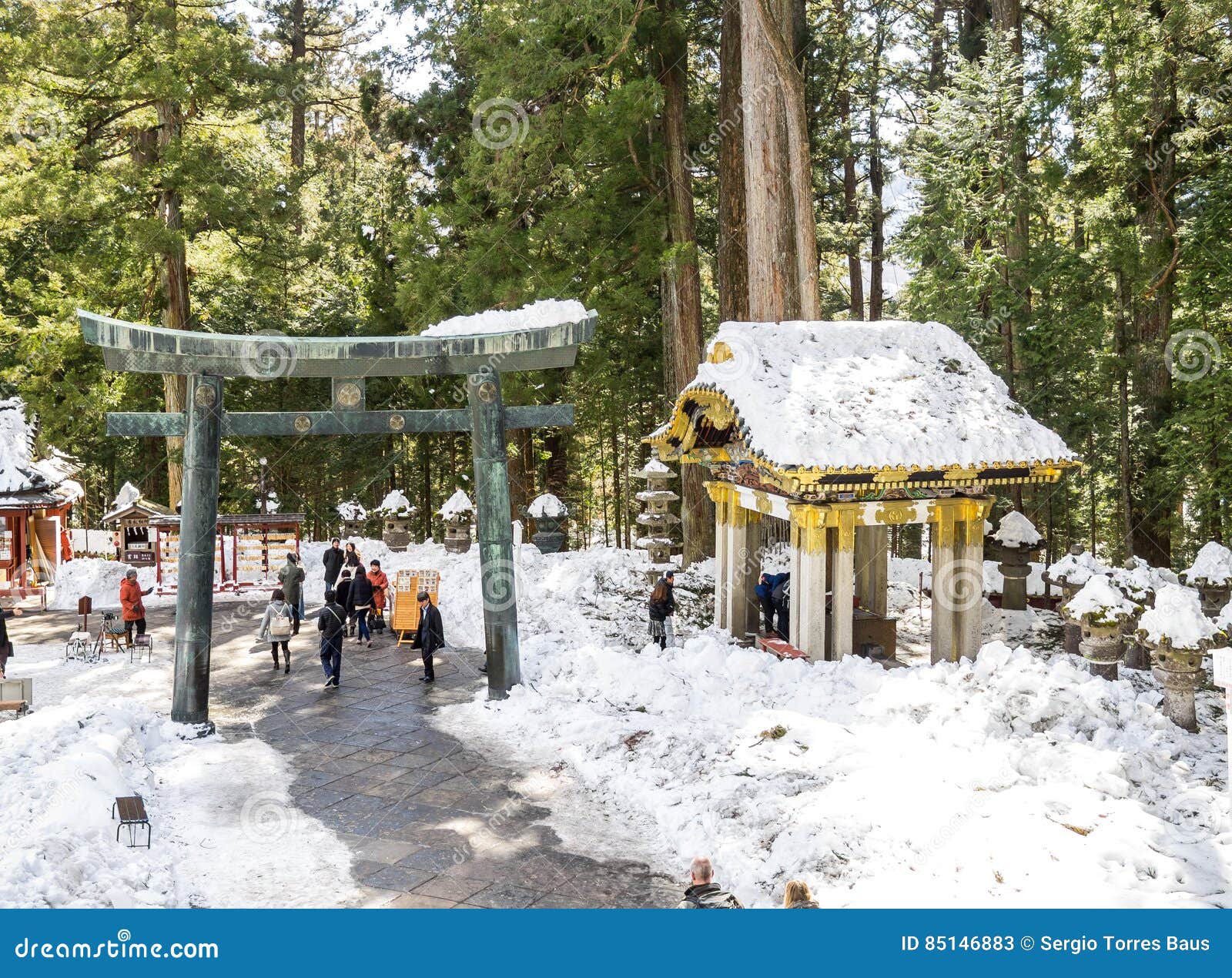 Winter in Nikko redaktionelles stockfoto. Bild von buddhistisch - 85146883