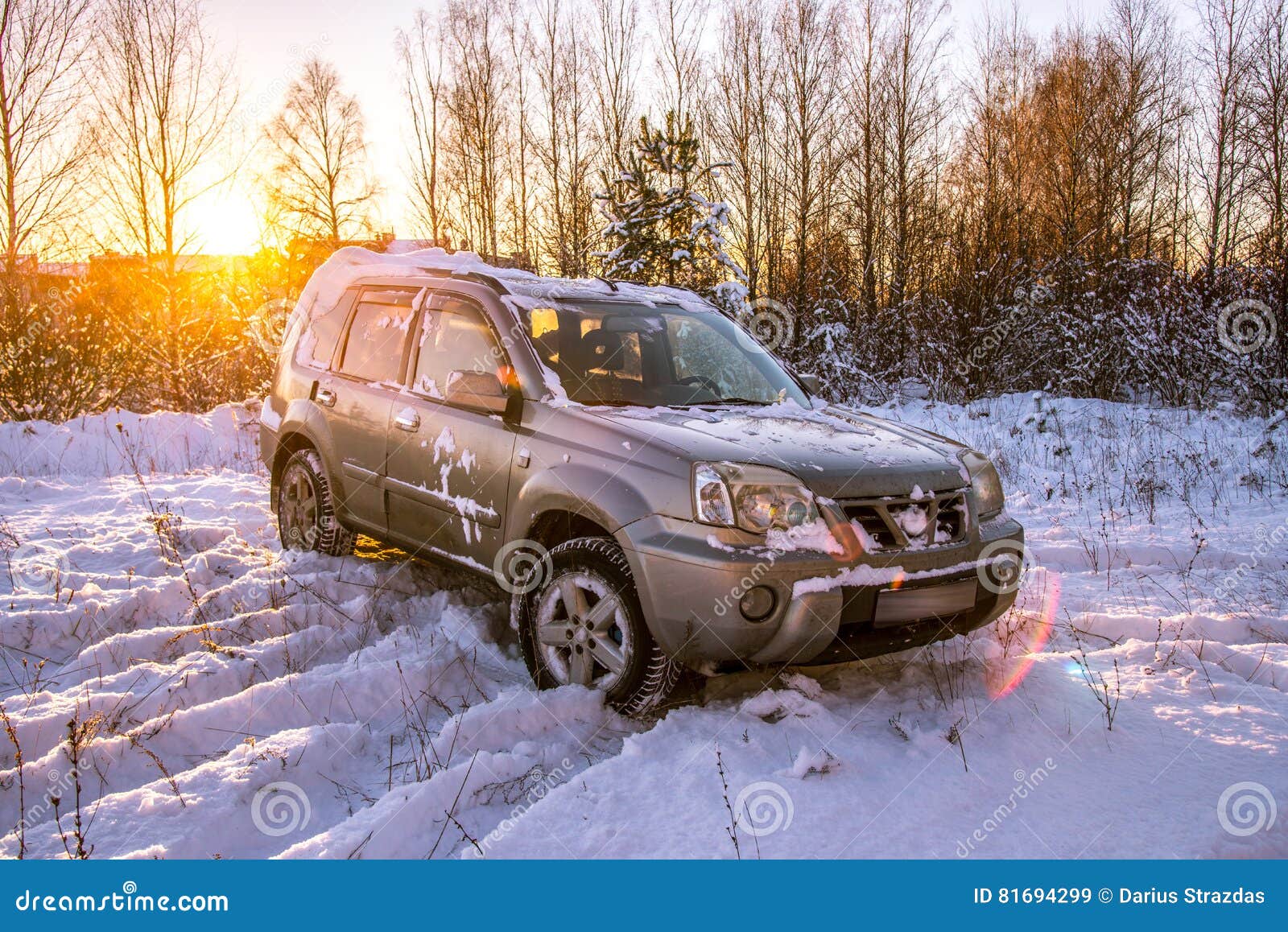 Winter off road driving stock image. Image of snow, snowy - 81694299