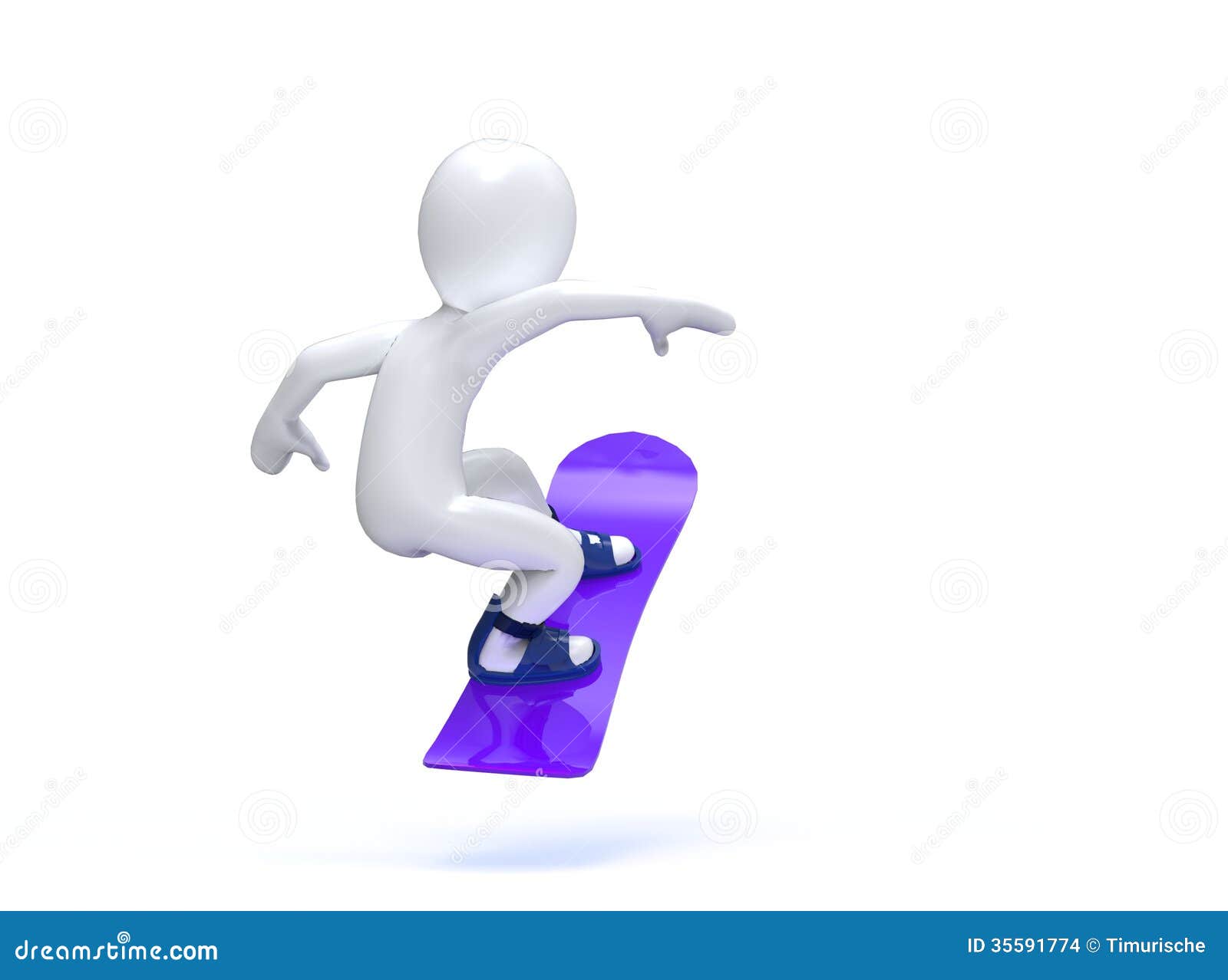 Winter Olympic Games. Snowboard. 3d Man With Snowboard Stock ...