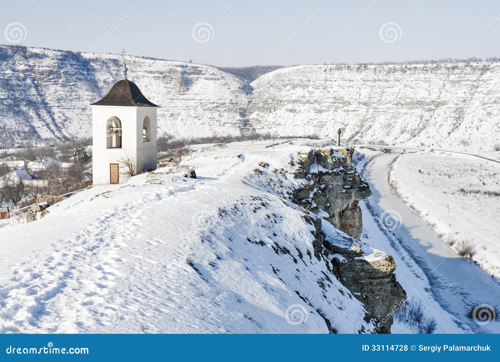 Winter Orhei Vechi Monastery. Moldova Stock Photo - Image of cemetery ...