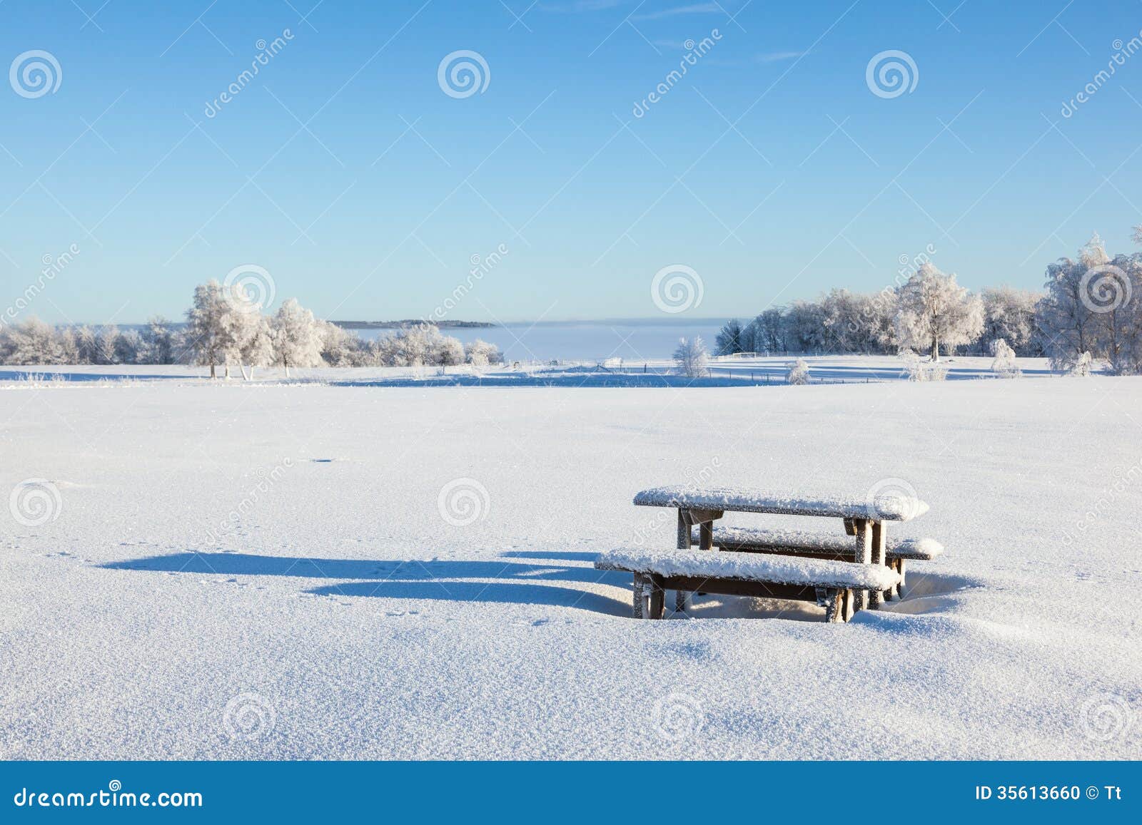 Winter Park bench stock photo. Image of benches, rural - 35613660