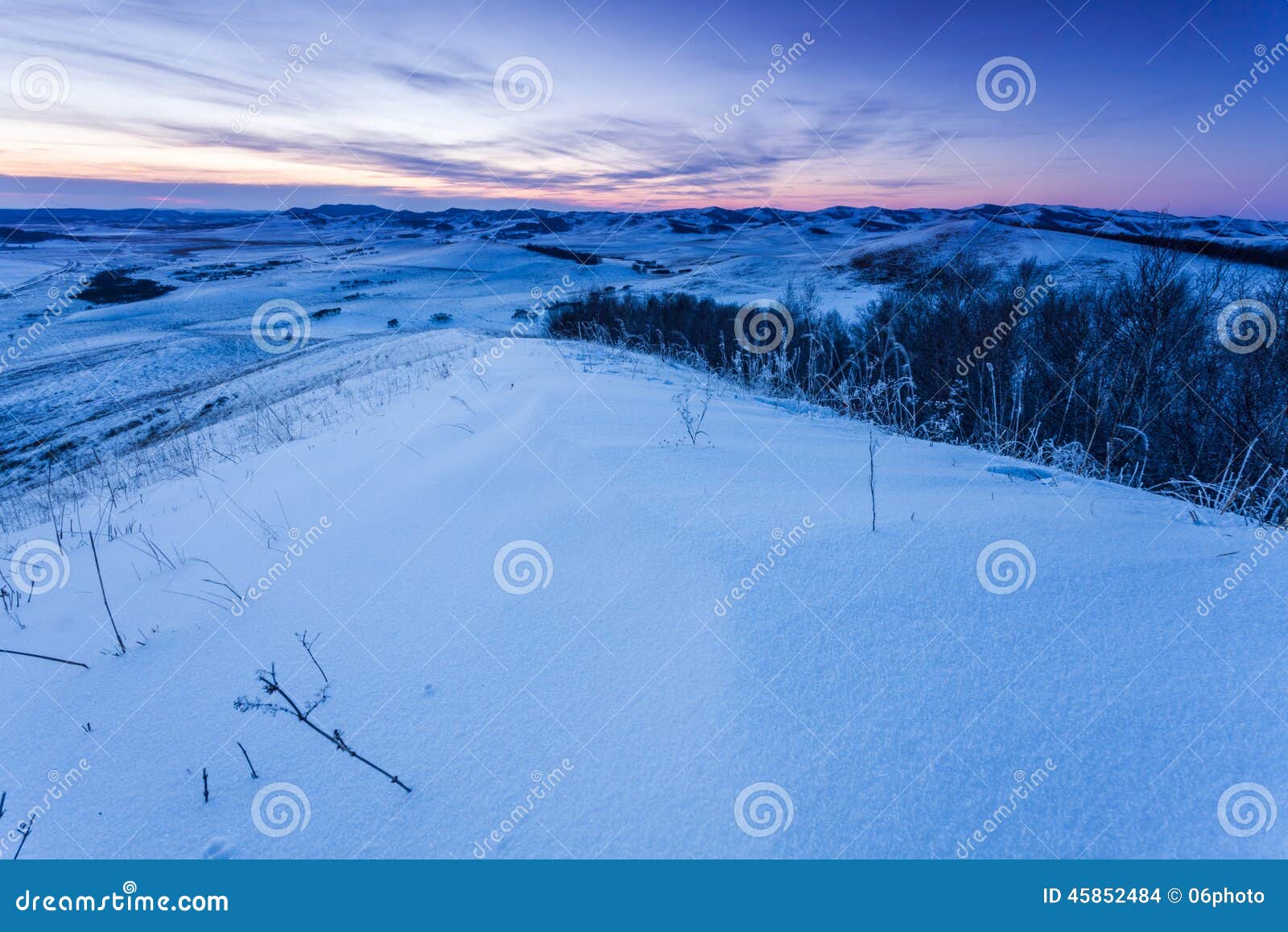 Winter pasture stock photo. Image of snow, season, farm - 45852484