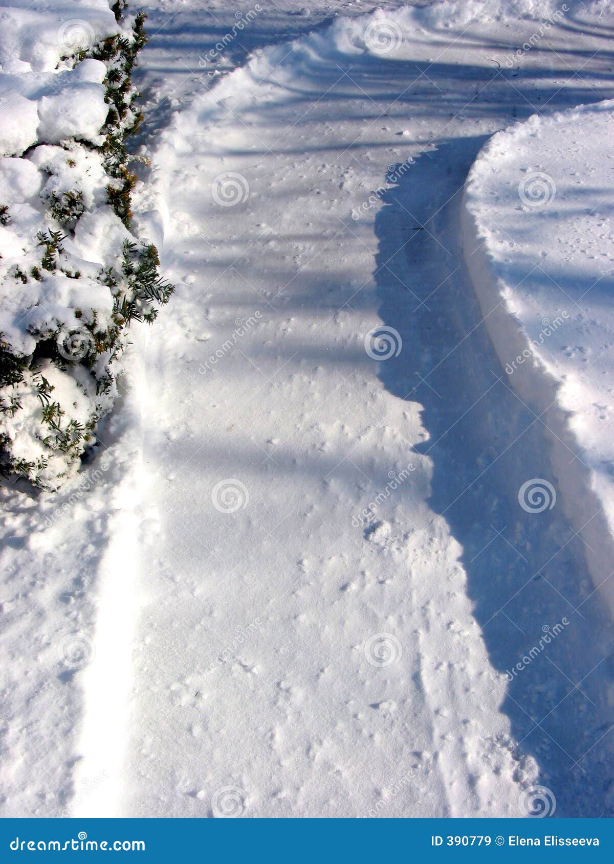 Winter path stock image. Image of bright, cold, walking - 390779