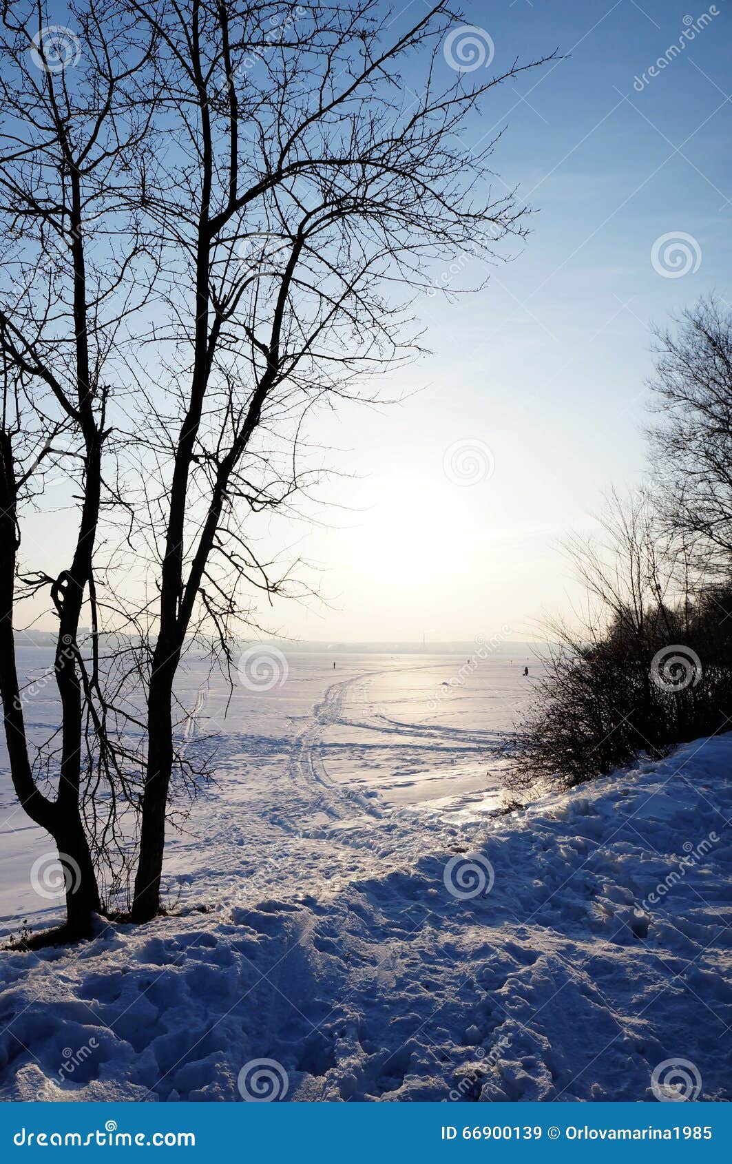 Winter path stock image. Image of road, deep, white, black - 66900139