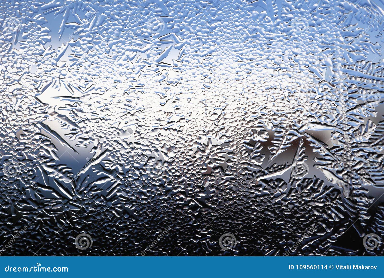 Winter Pattern of Ice Crystals on Glass Stock Photo - Image of snow ...
