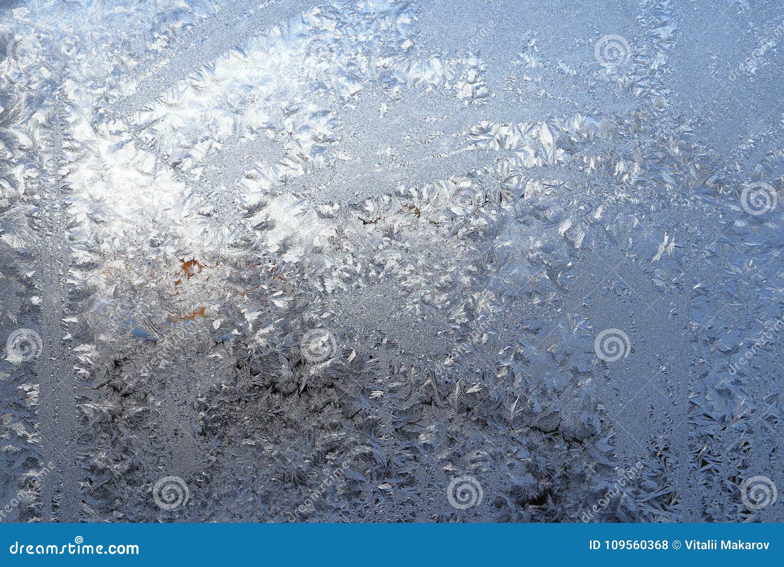 Winter Pattern of Ice Crystals on Glass Stock Photo - Image of rays ...