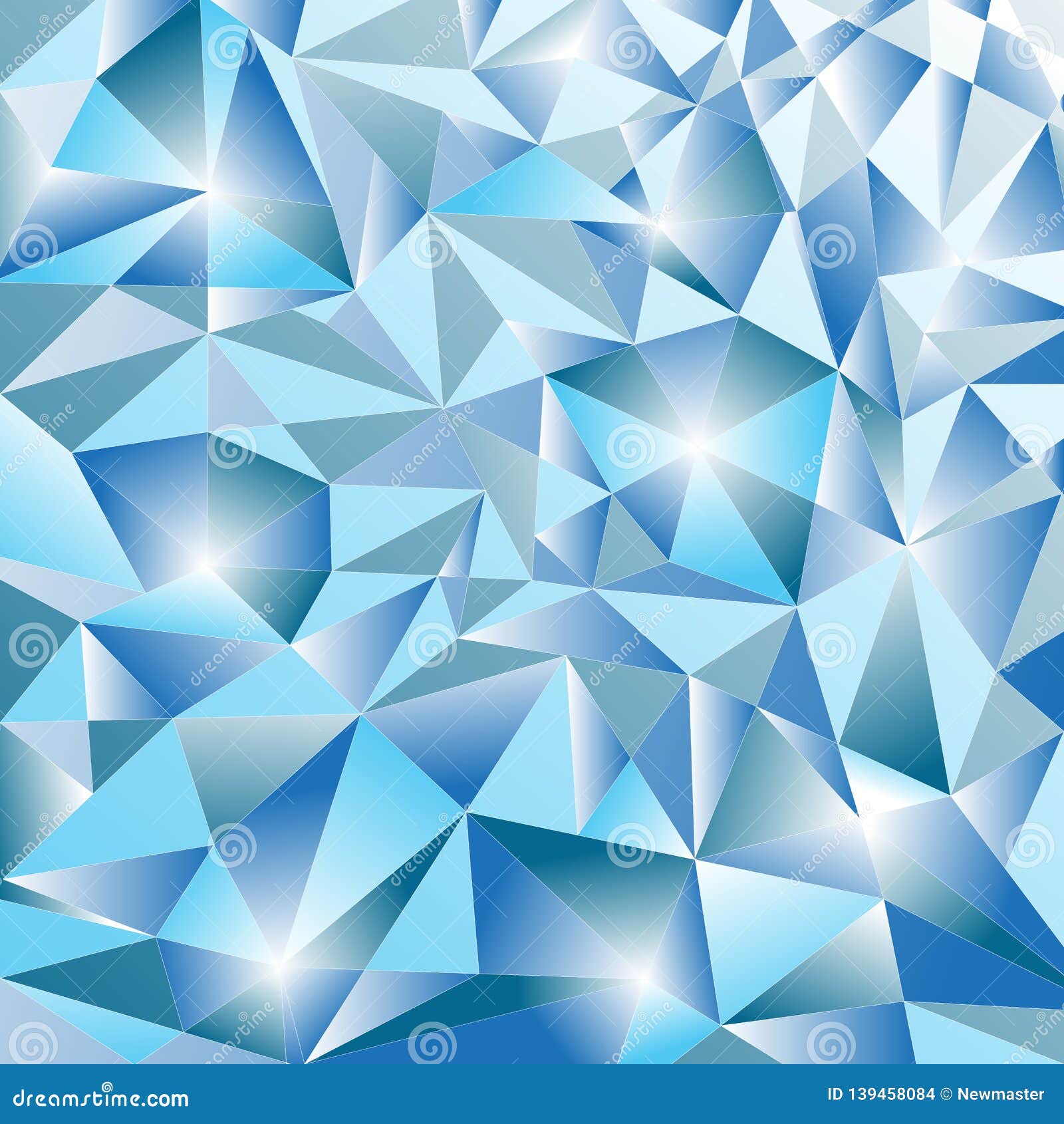 Winter Pattern of Ice Gradient Crystals Stock Vector - Illustration of ...